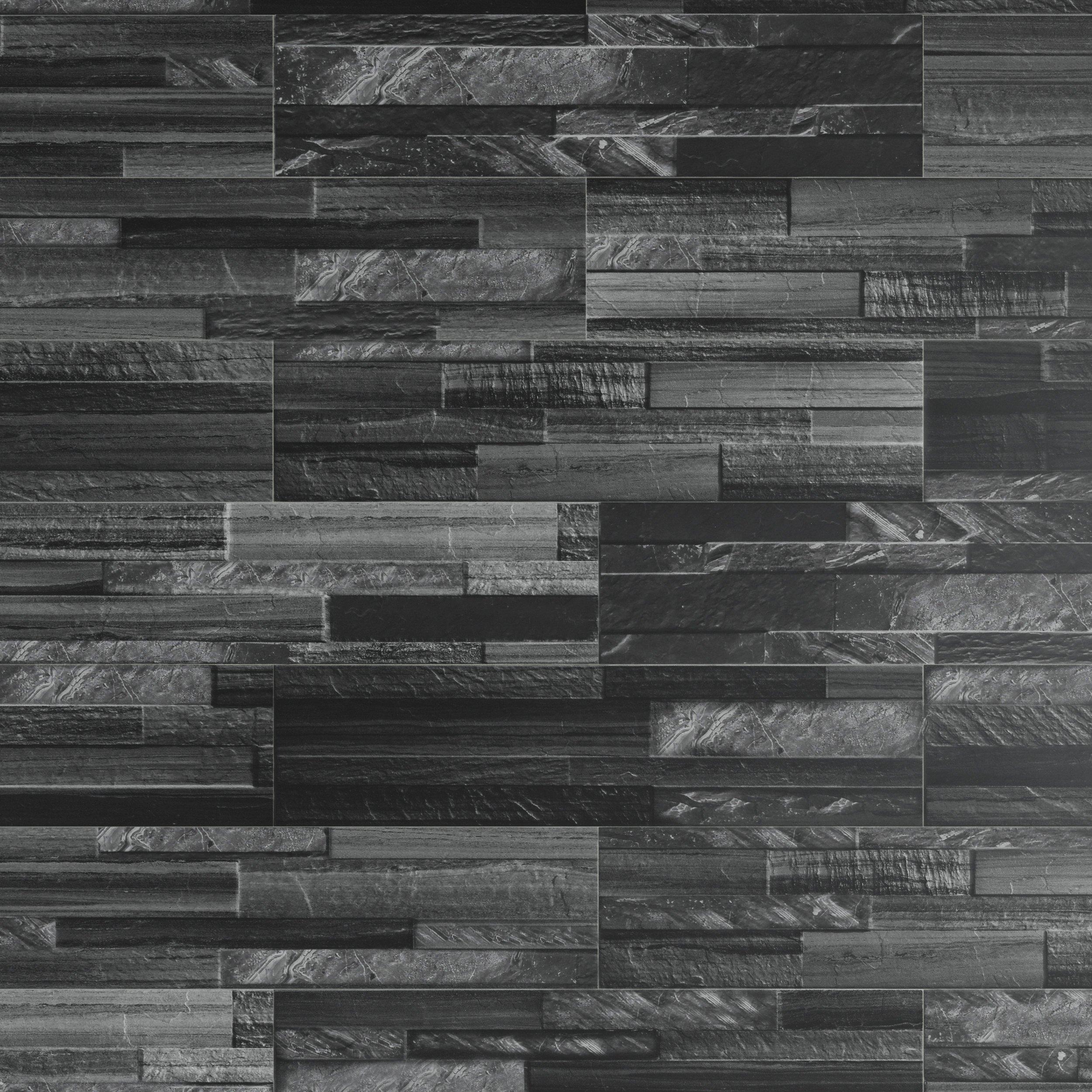 Monterrey Black Slate Ledger Panel - 6 x 24 - 100899962 | Floor and Decor