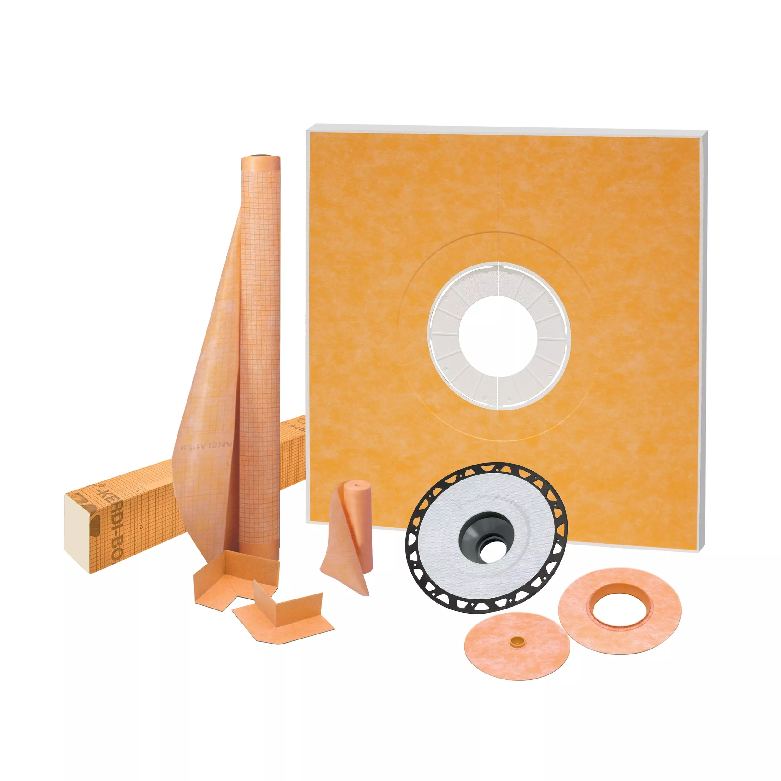 Schluter Kerdi-Shower Kit 48in. x 48in. ABS Flange 2 | Floor and Decor