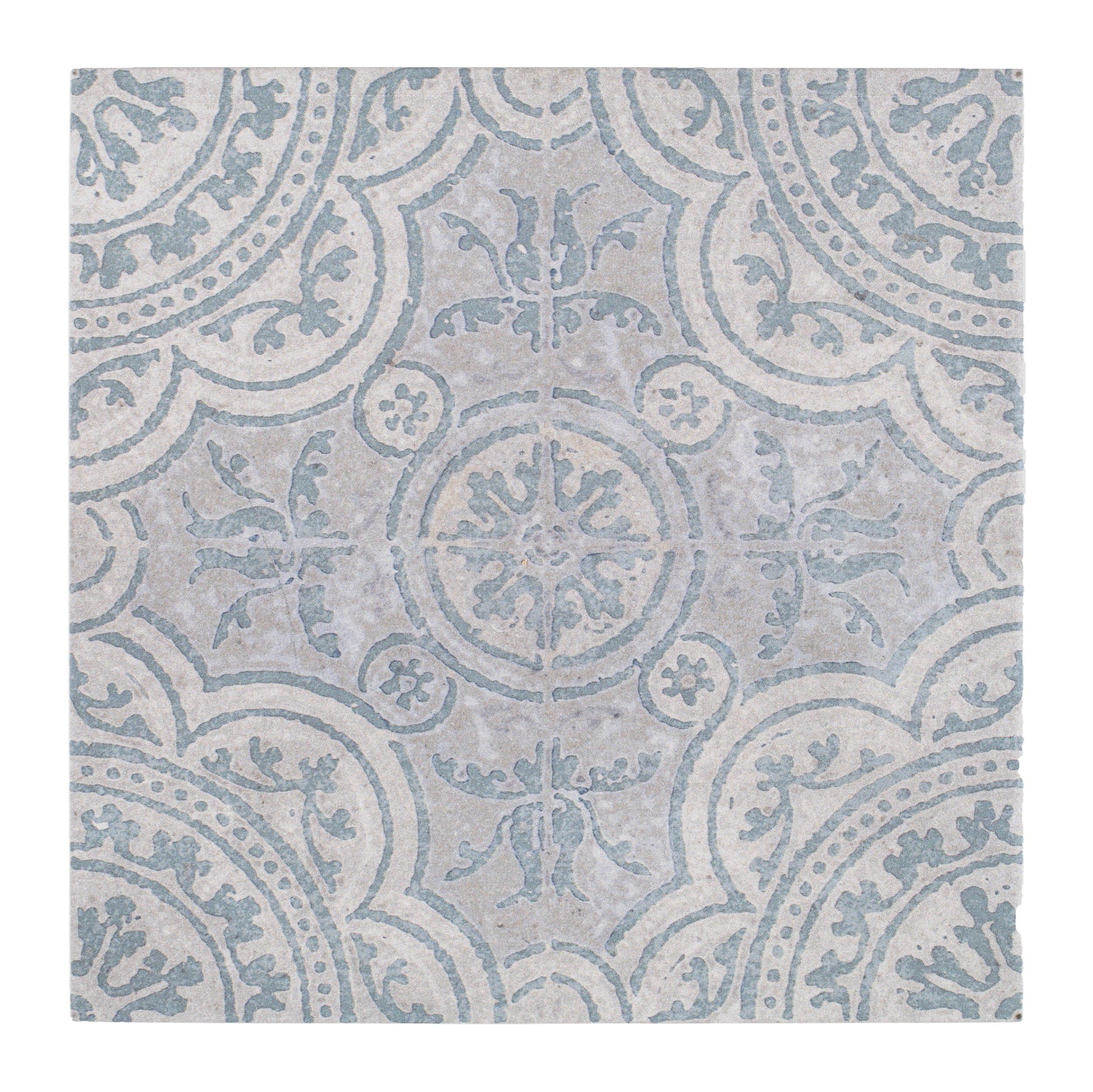 Revival Gray Matte Porcelain Tile - 13 x 13 - 100652890 | Floor and Decor