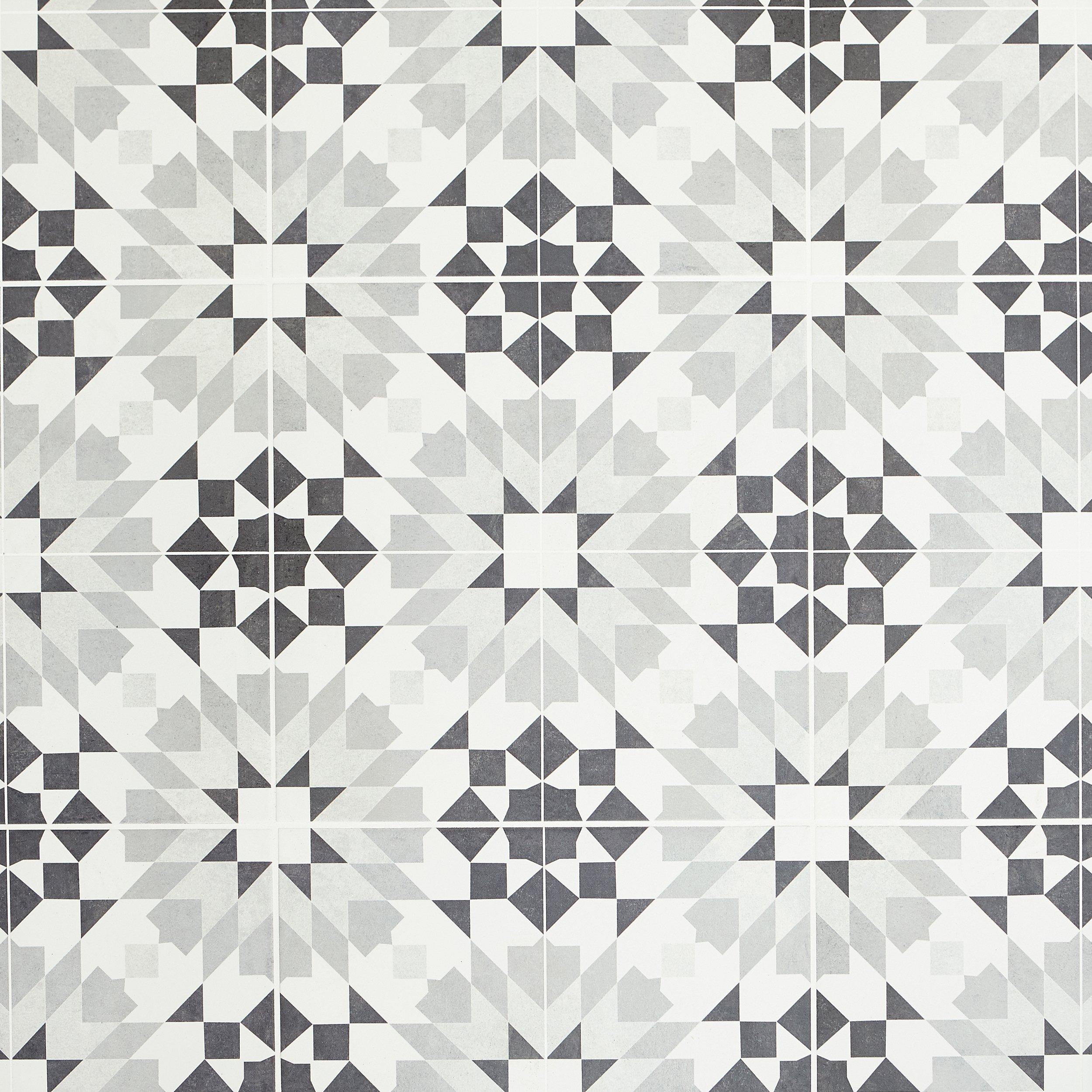 Adessi | Casablanca Dusk Matte Porcelain Tile, 17 x 17, Grey, 10 mm ...