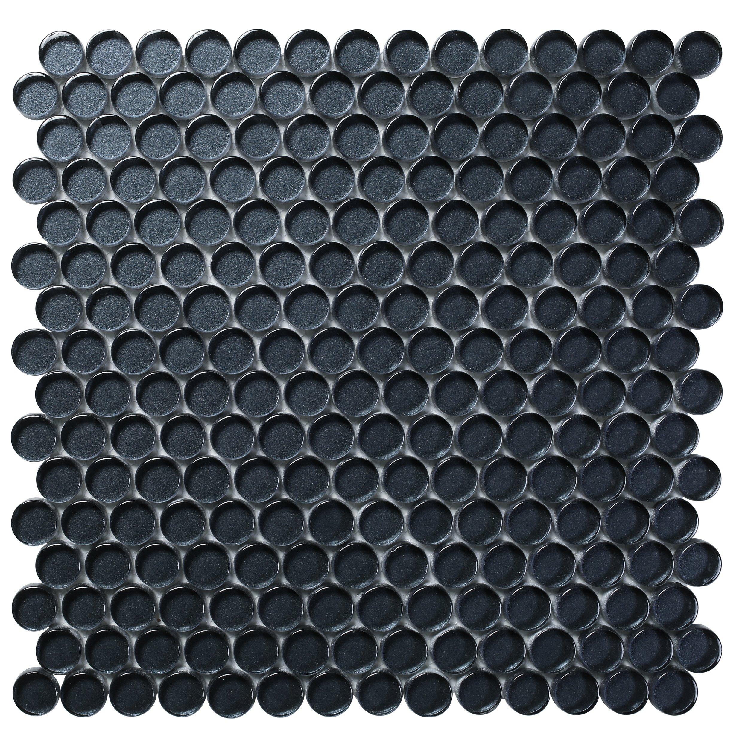 Newbury Glass Penny Mosaic | Floor and Decor