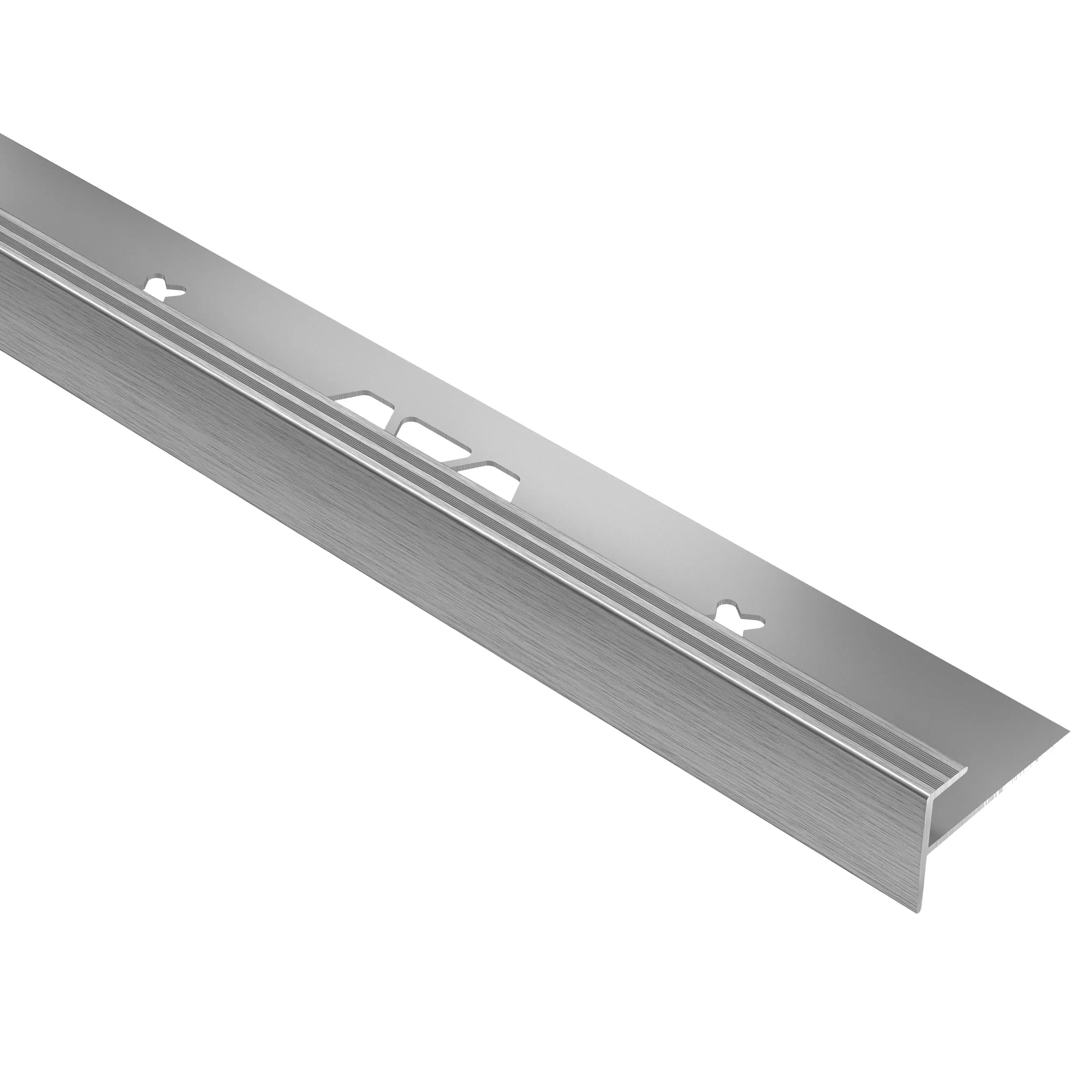 Schluter Vinpro-Step 1/8in. Aluminum Brushed Chrome | Floor and Decor