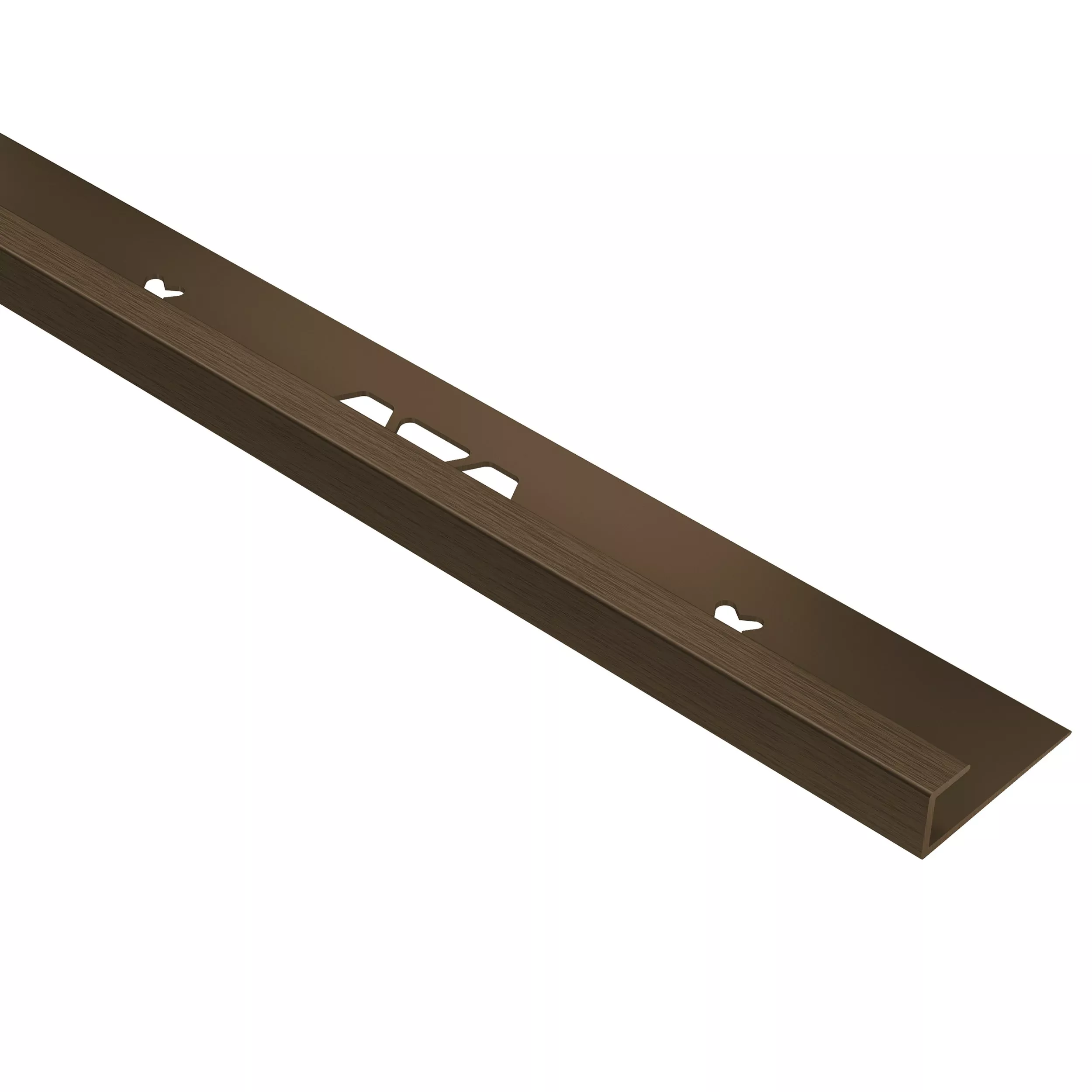 Schluter Vinpro-S Edge Trim 1/8in. Aluminum Brushed Bronze | Floor and ...
