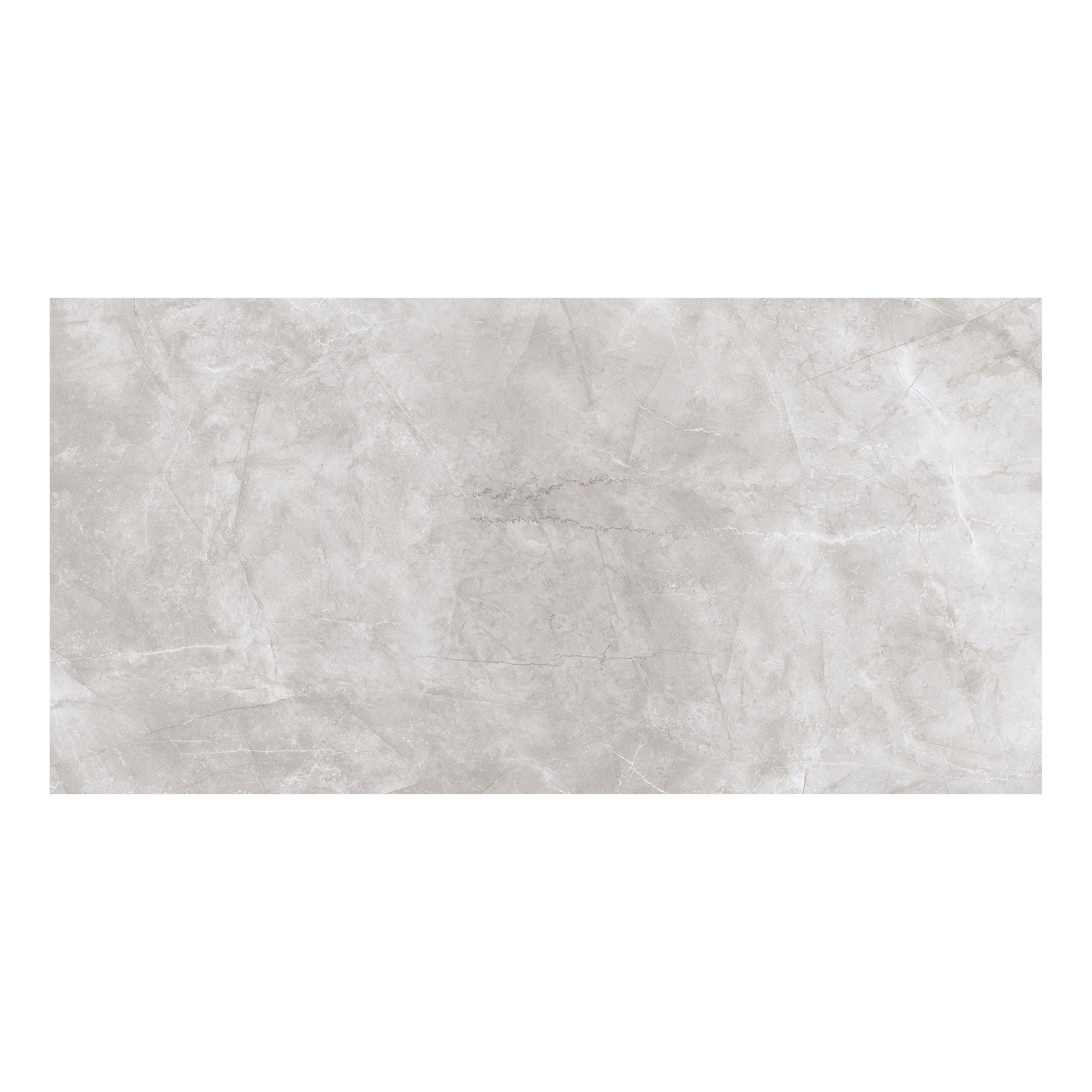 Nepal Gray Polished Porcelain Tile - 12 x 24 - 100884485 | Floor and Decor
