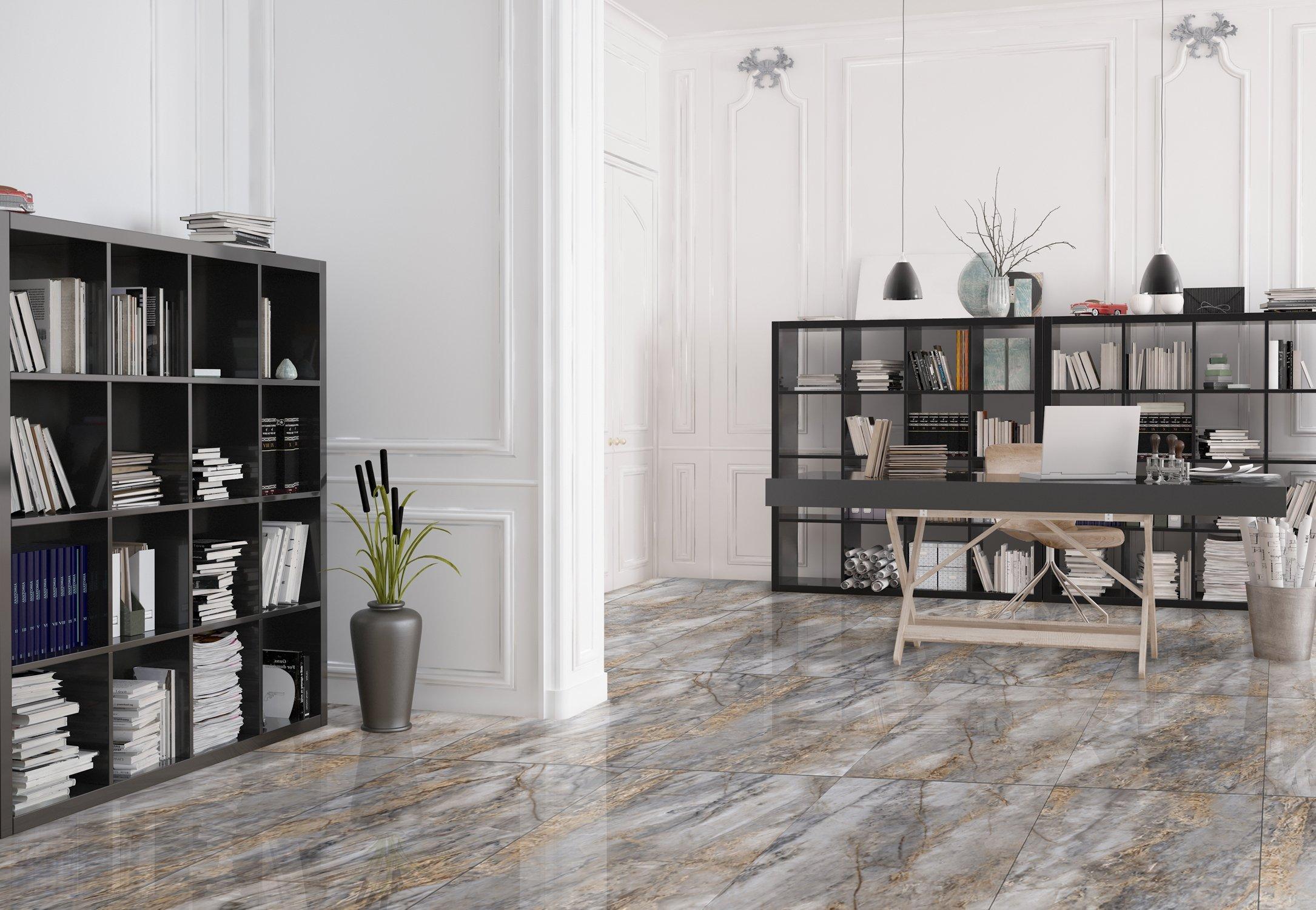 Mandali Night Polished Porcelain Tile | Floor and Decor