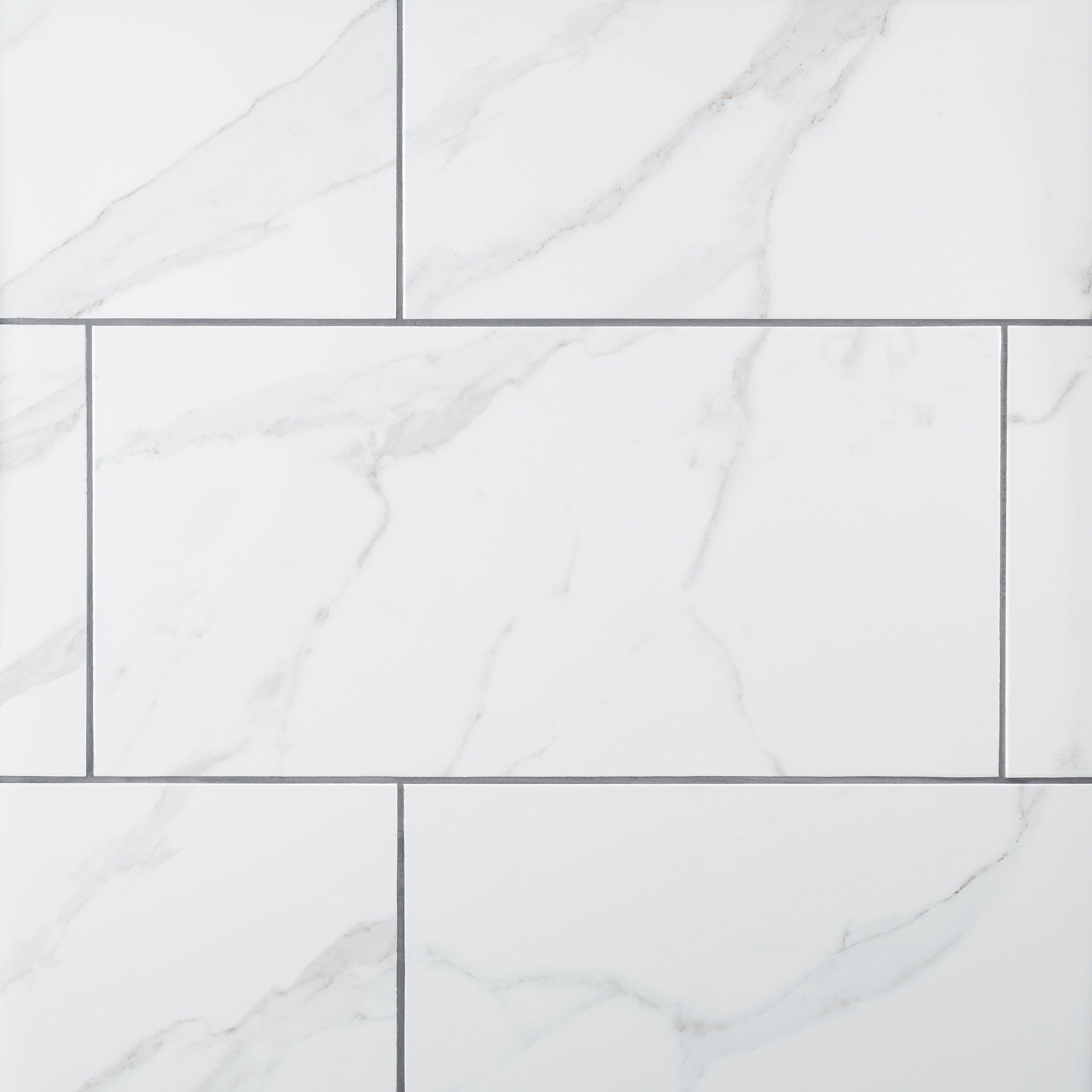 Selah White Ceramic Tile - 15 x 30 - 100823509 | Floor and Decor