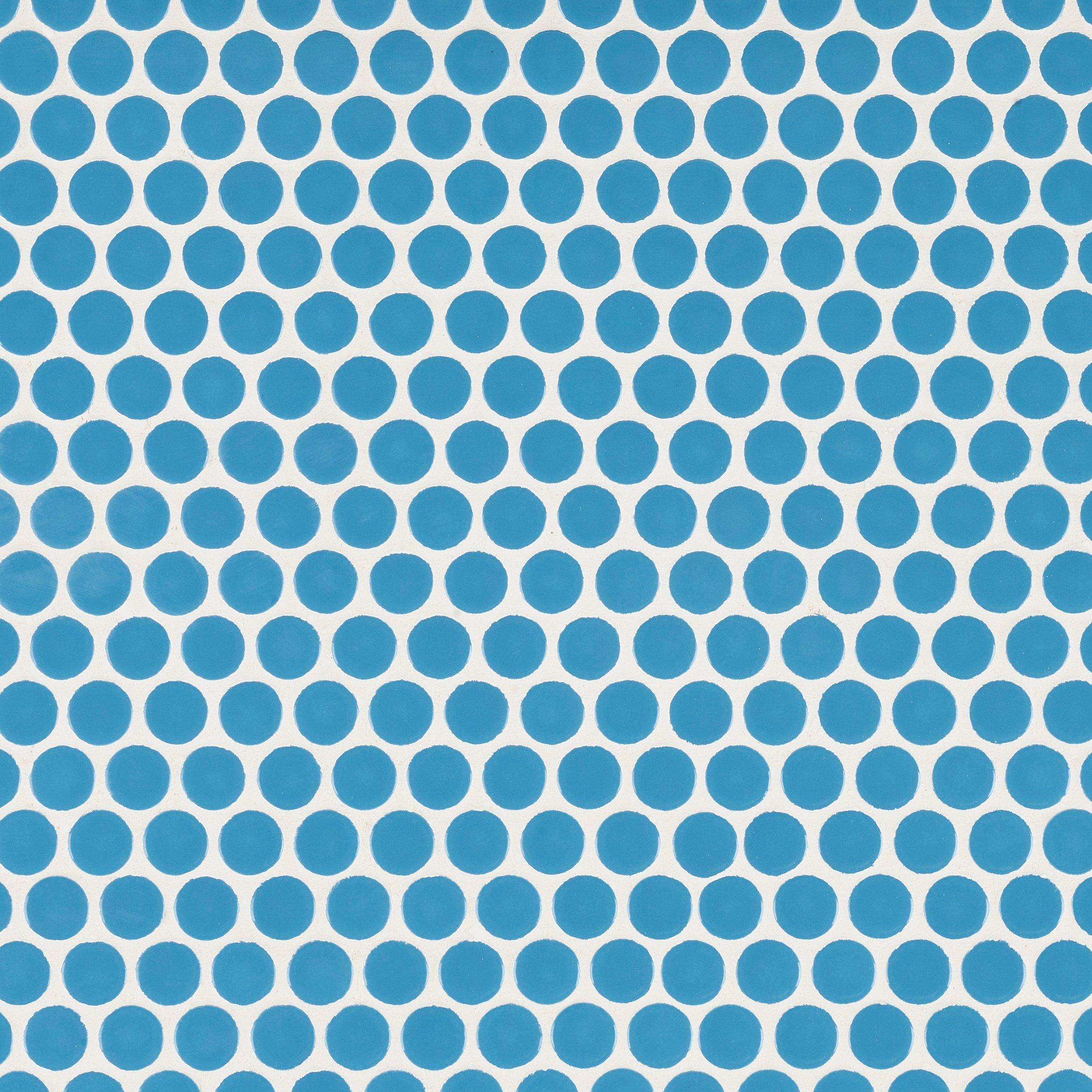 Sky Penny II Porcelain Penny Mosaic | Floor and Decor