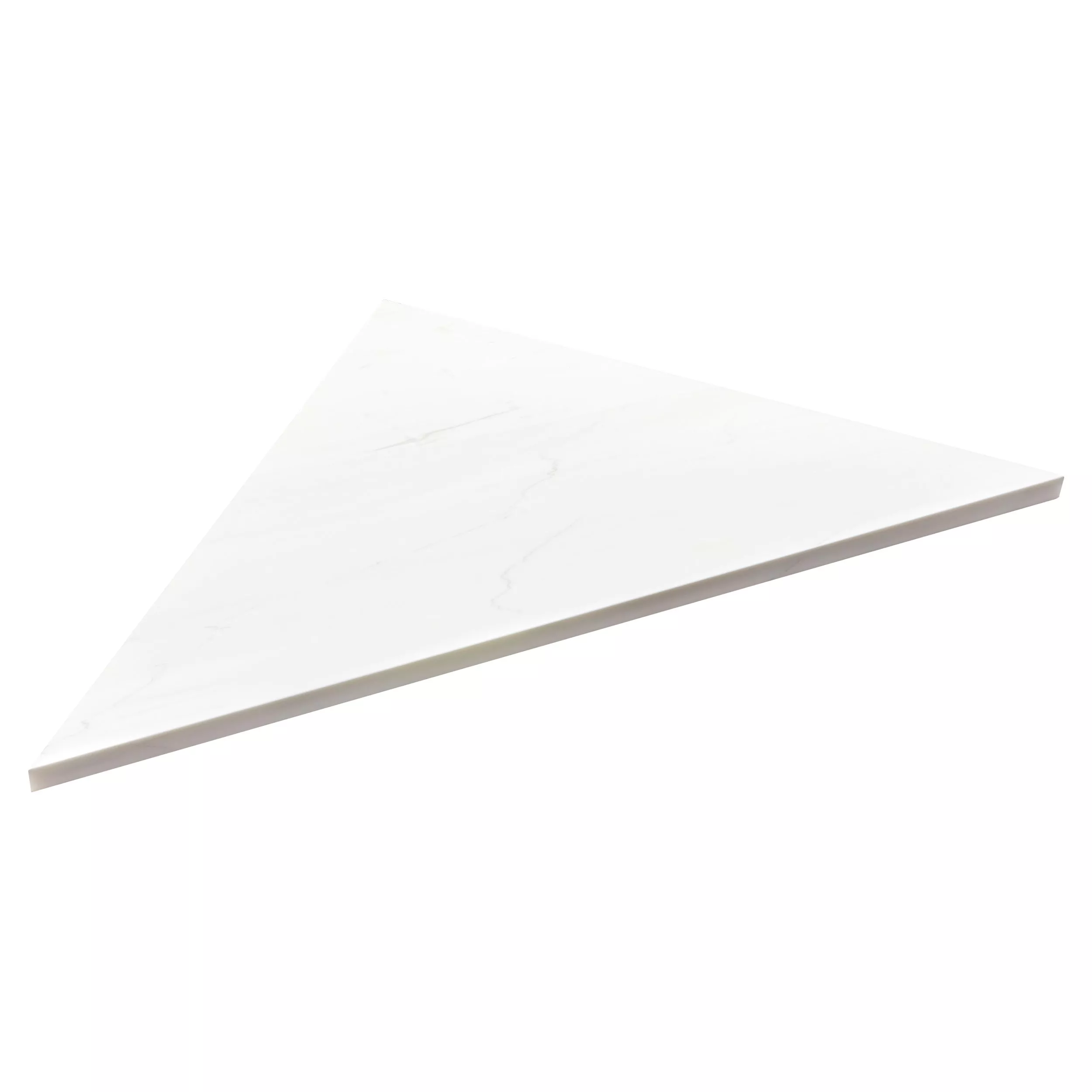 Dolomite Marble Triangle Shower Bench | Floor and Decor