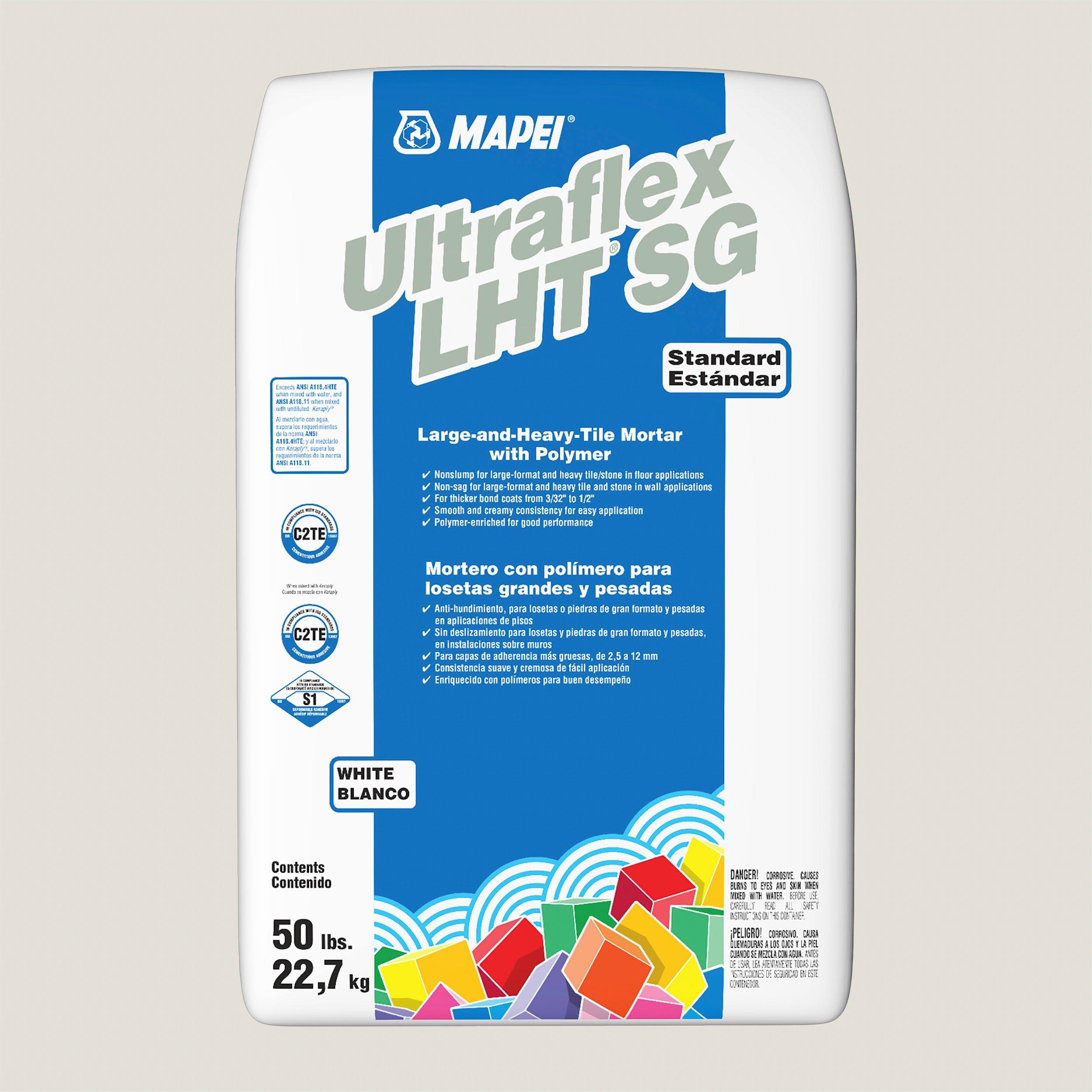 Mapei Ultraflex LFT White - Large Format Tile Mortar - 50lb ...