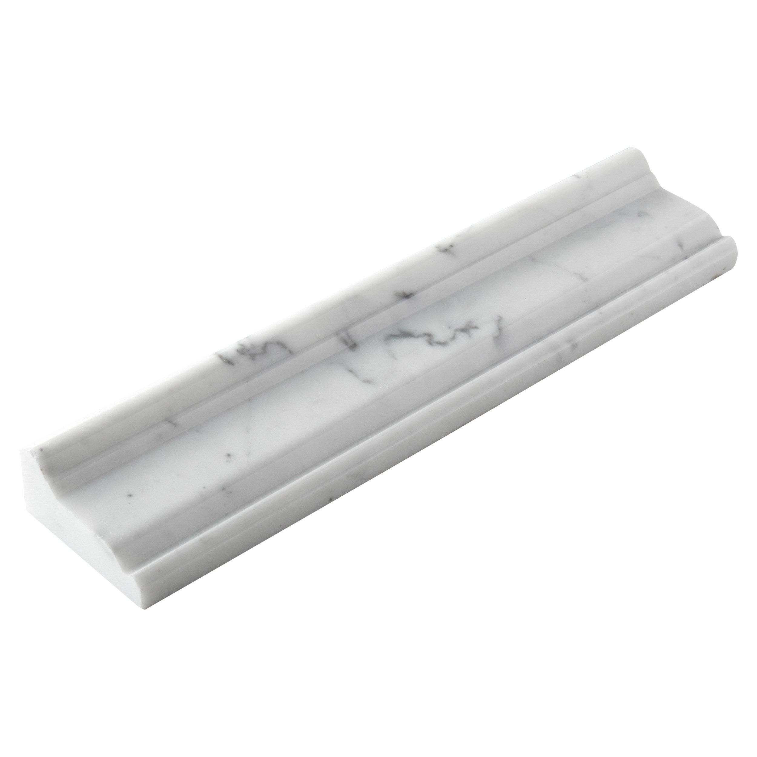 Dolomite Marble Chair Rail - 2.5 x 12 - 100885987 | Floor and Decor