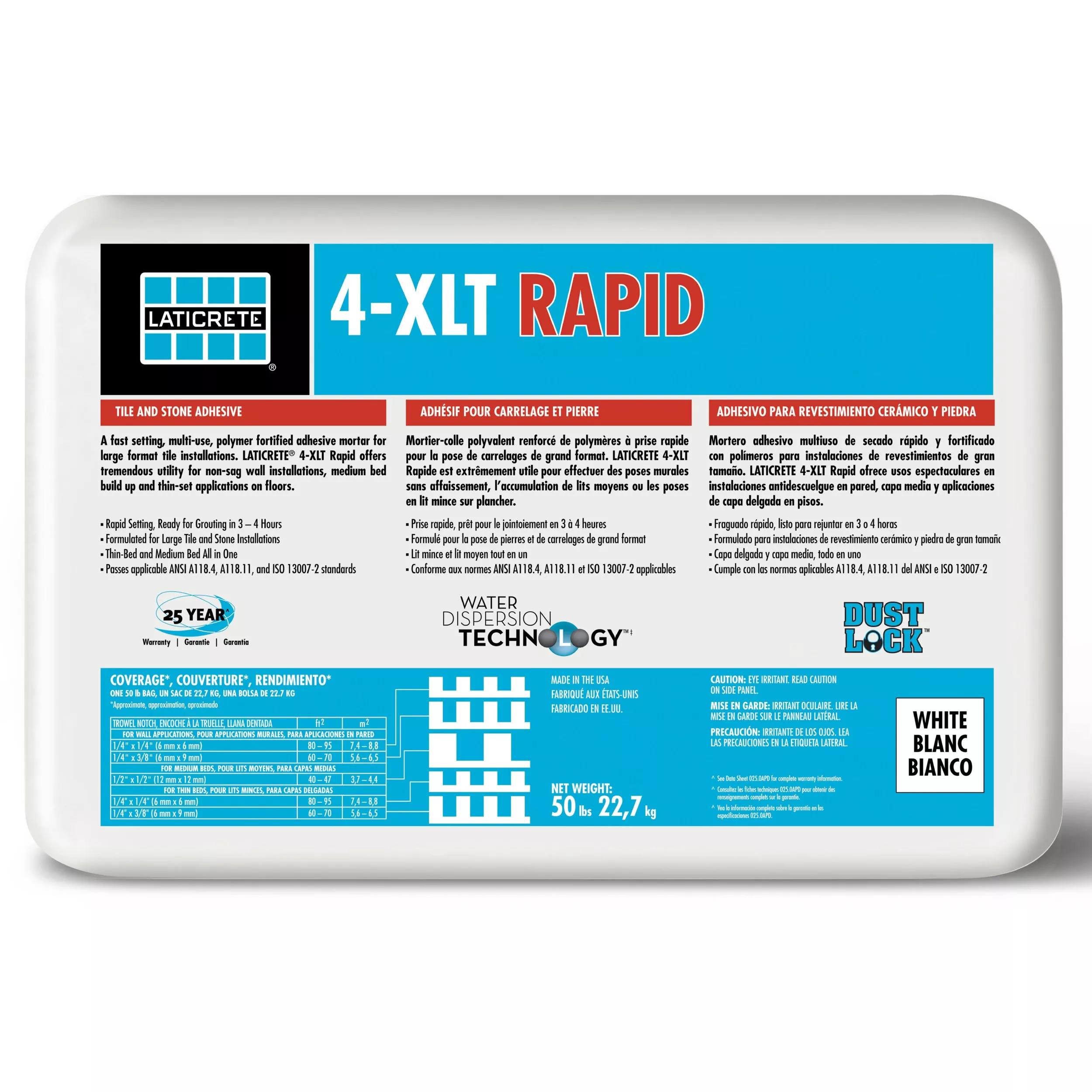 Laticrete Rapid White 4-XLT | Floor and Decor