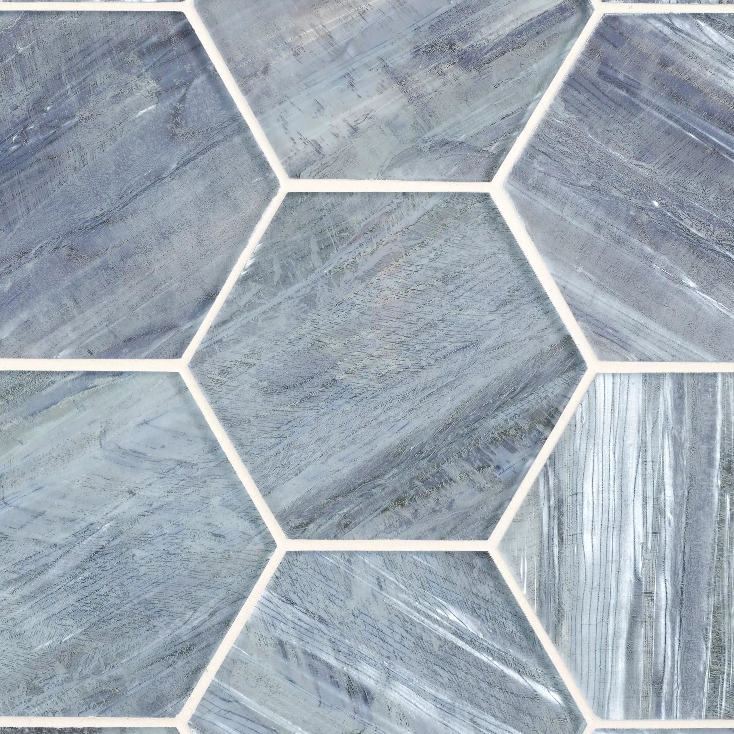 Glacier Gleam 6 in. Hexagon Glass Mosaic | Floor and Decor