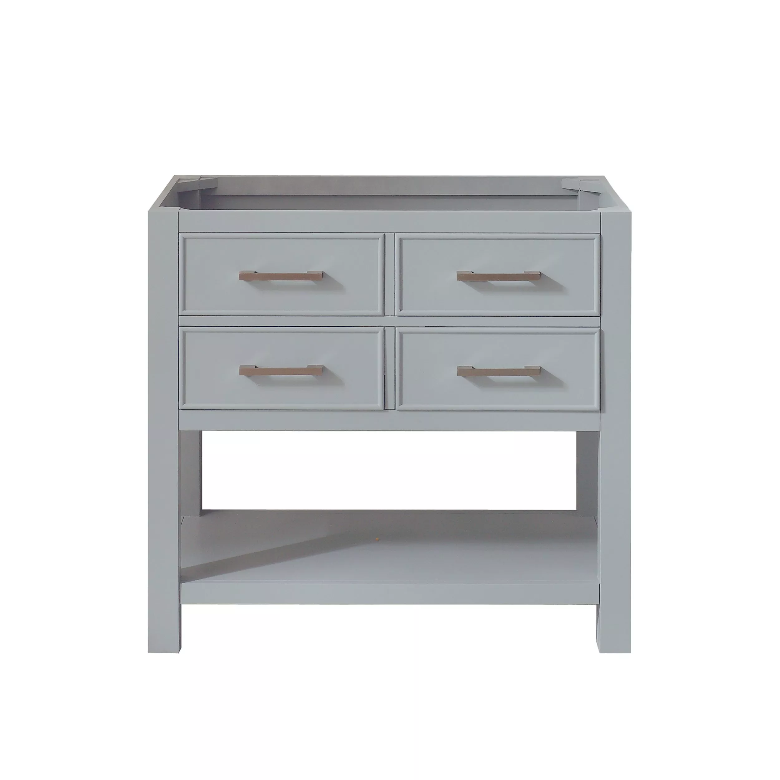 Hampton 36 in. Chilled Gray Single Vanity Base | Floor and Decor