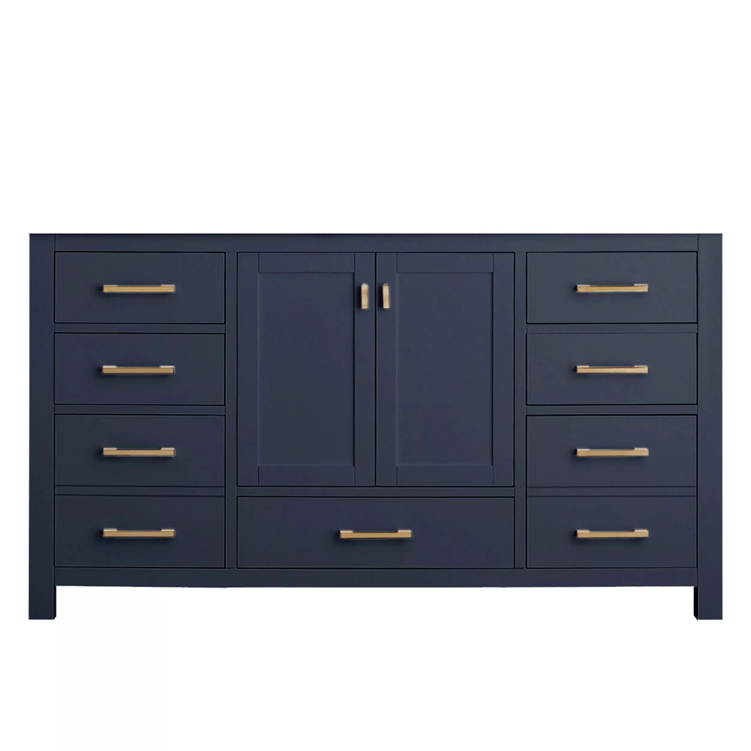 Kent 60 in. Navy Blue Single Vanity Base | Floor and Decor