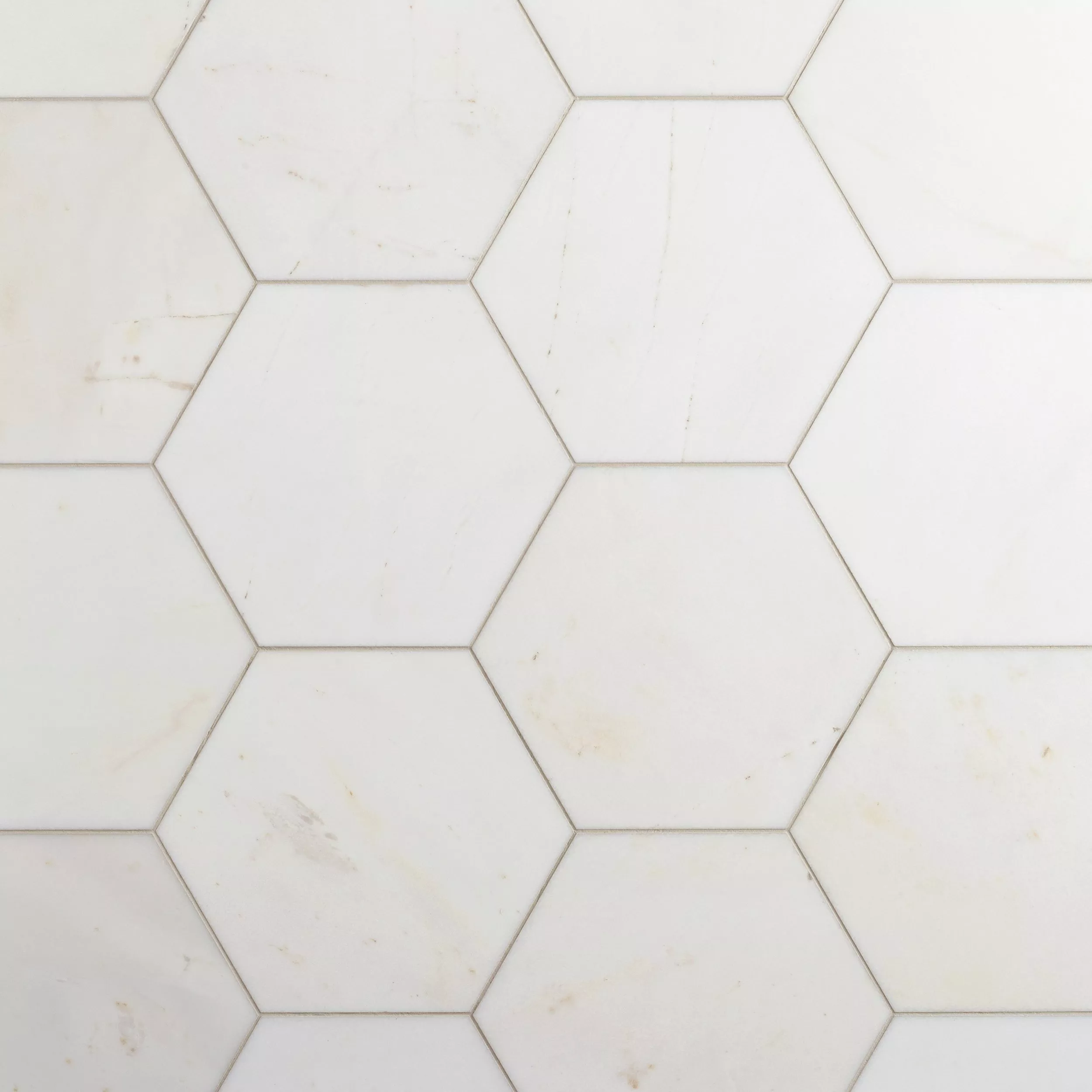 Thassos Economy Hexagon Marble Tile | Floor and Decor