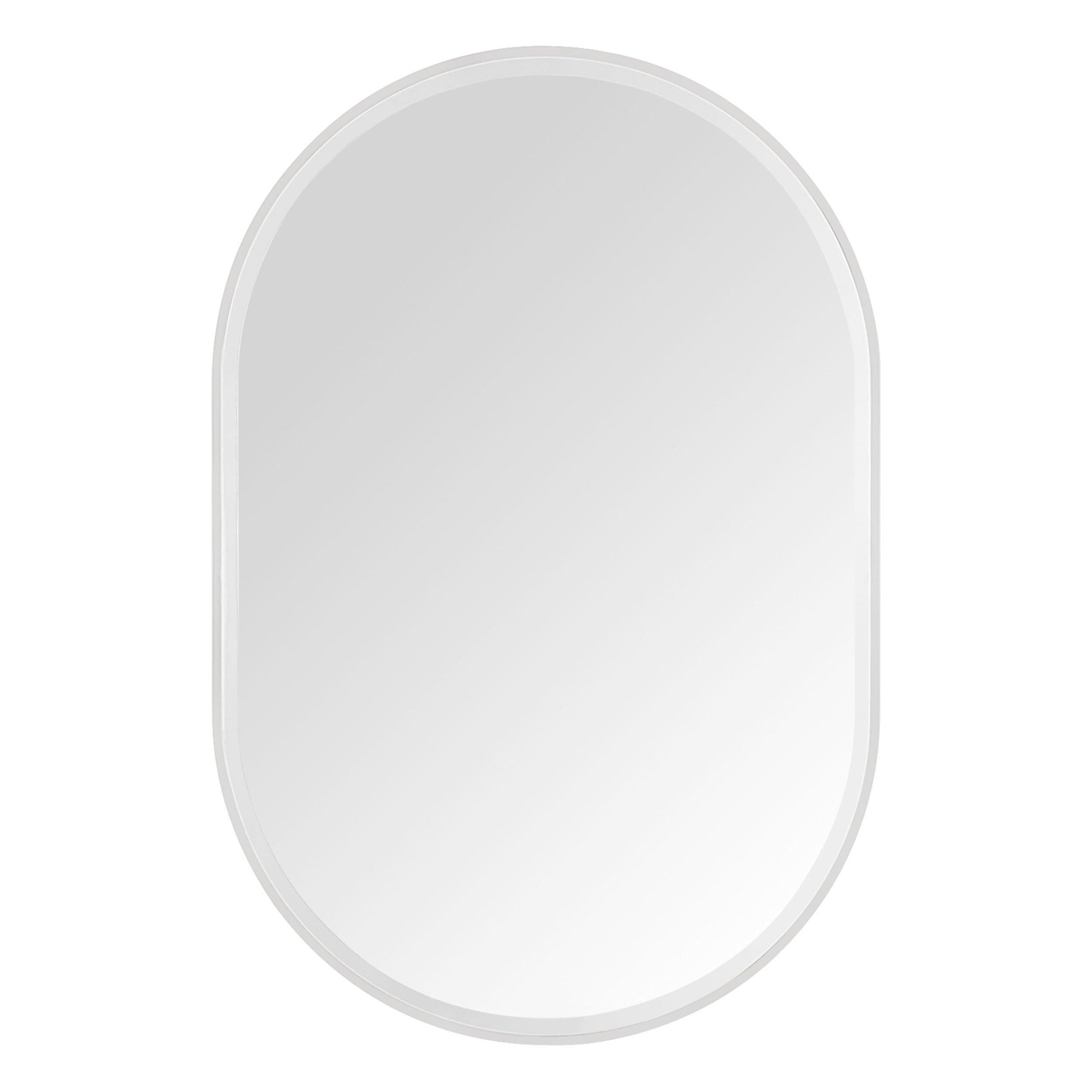Studio Design Collection | Zuri 24 inch Chrome Mirror, 24 x 36 inch ...