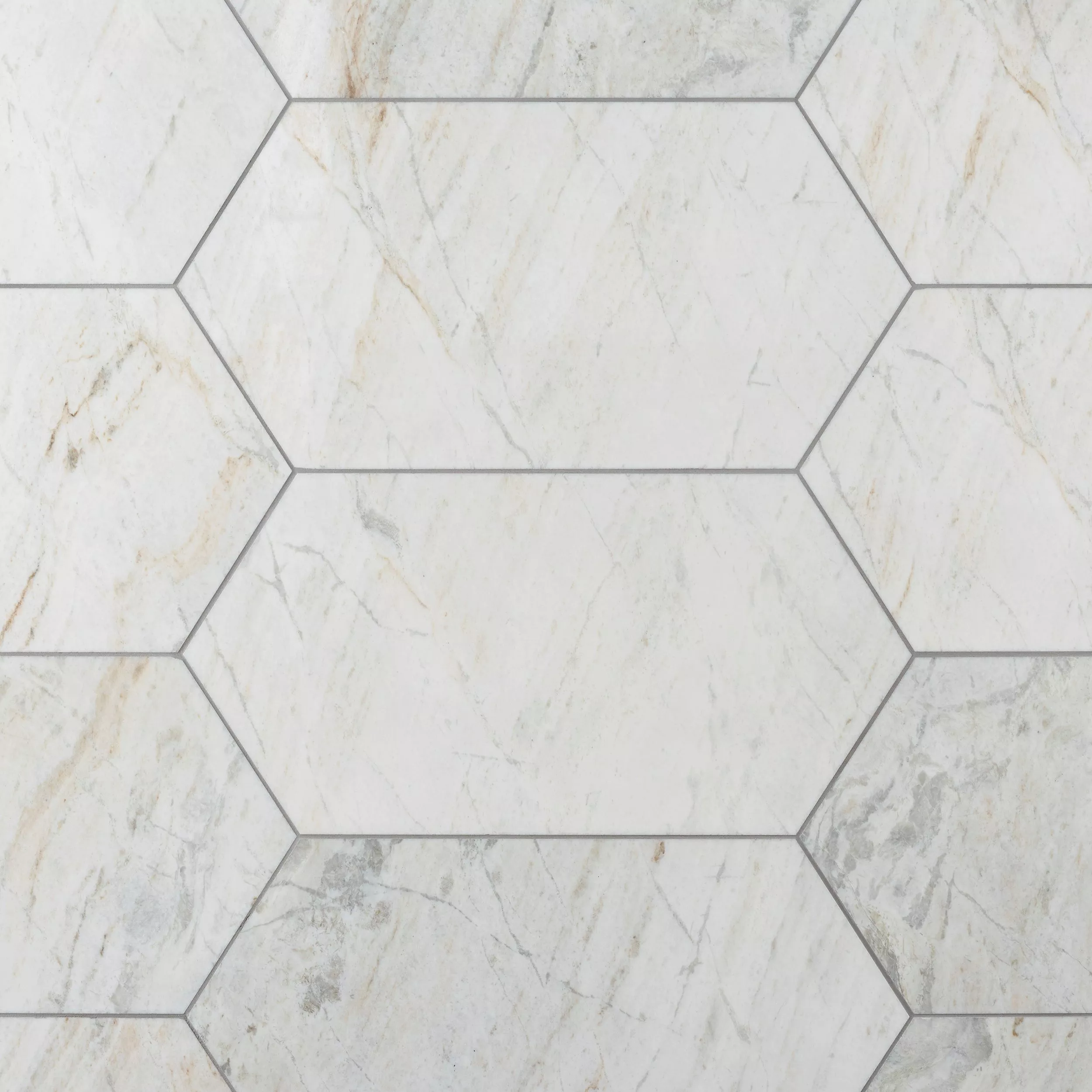 Bianco Orion Oblong Marble Tile | Floor and Decor