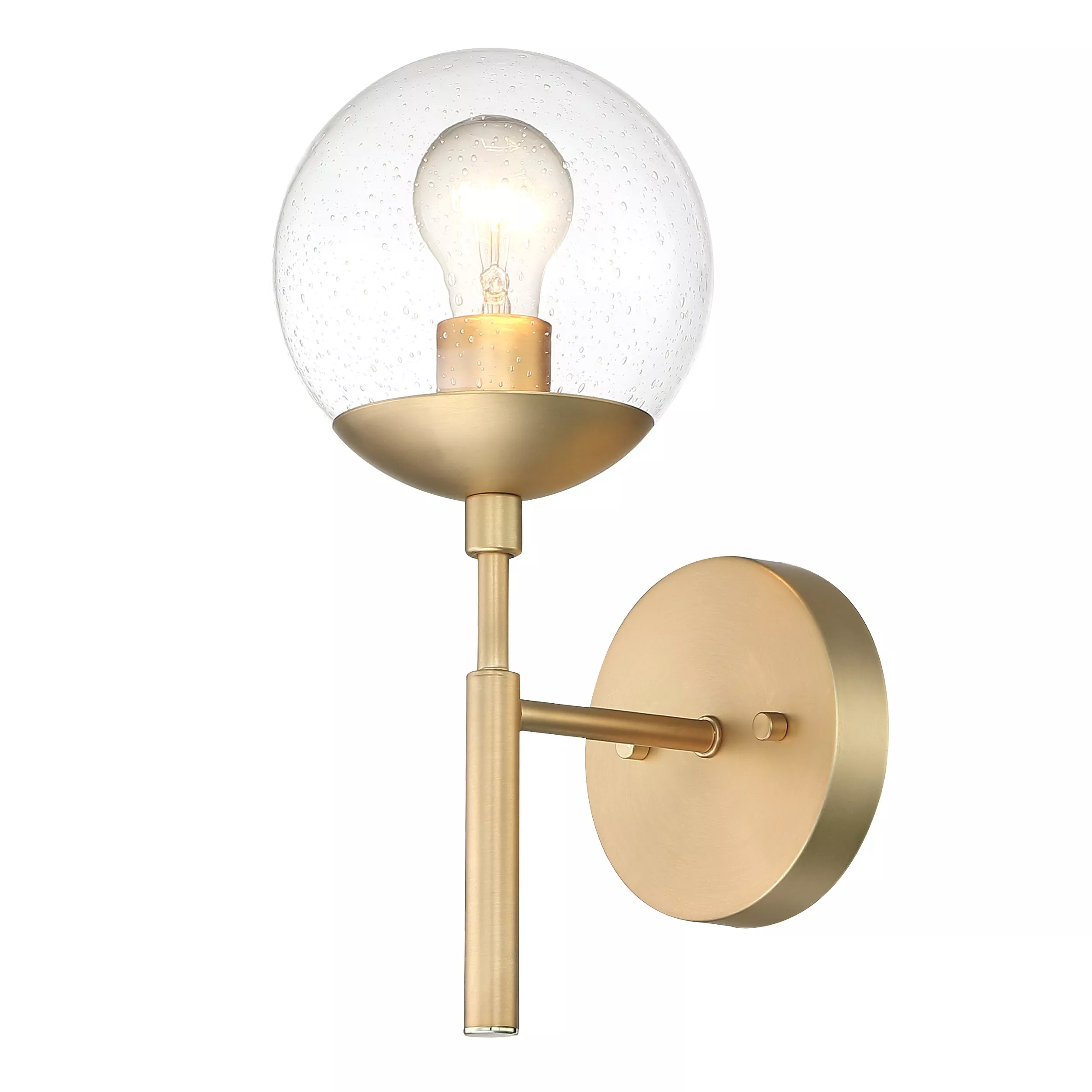 Enzo Brushed Gold Single Sconce | Floor and Decor
