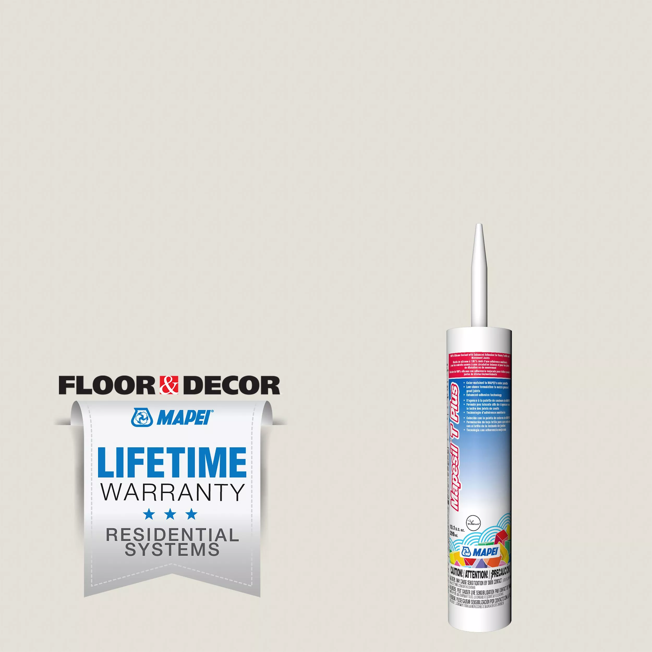 Mapei 5220 Egg White Mapesil T Plus Silicone Caulk | Floor and Decor