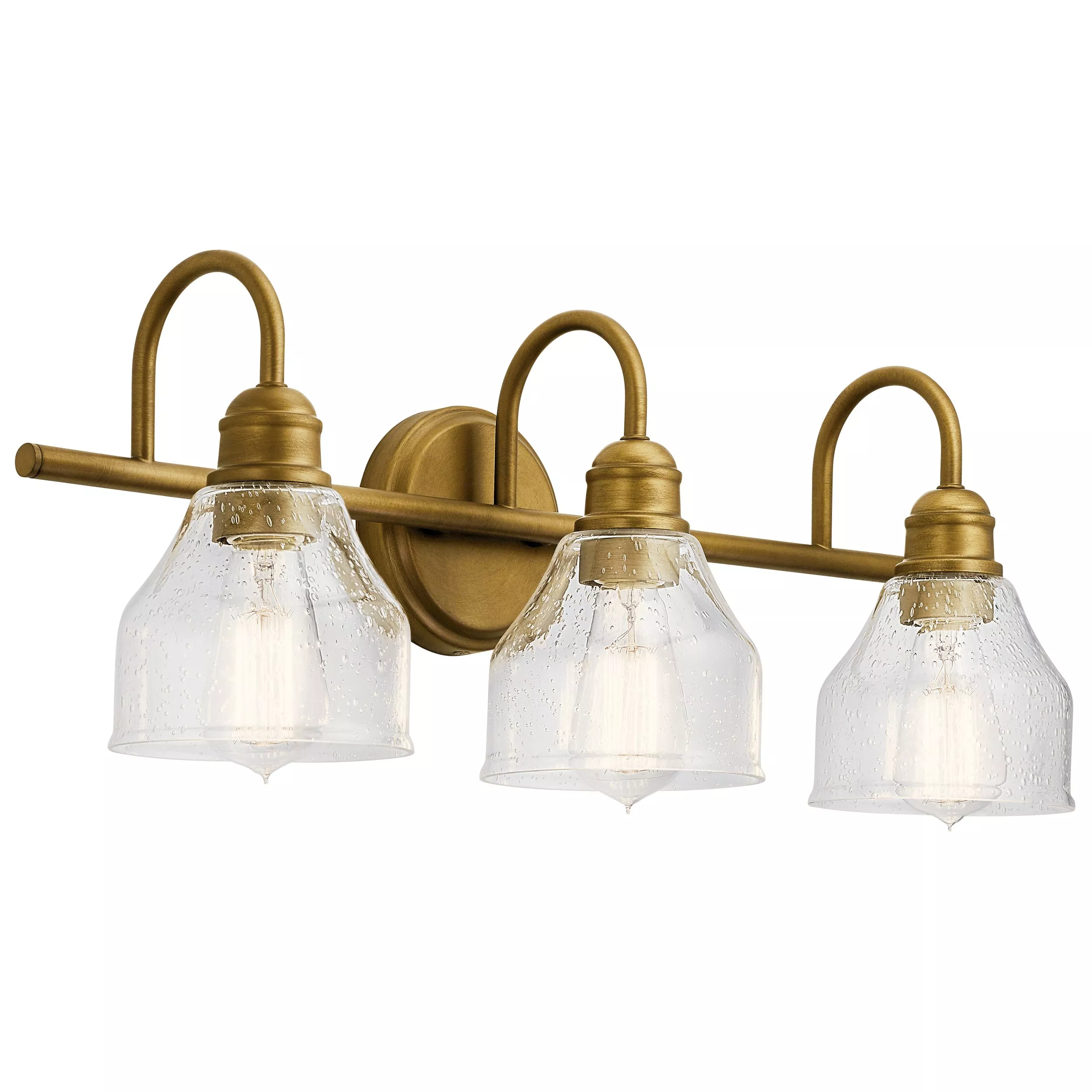 Avery Natural Brass Triple Sconce | Floor and Decor
