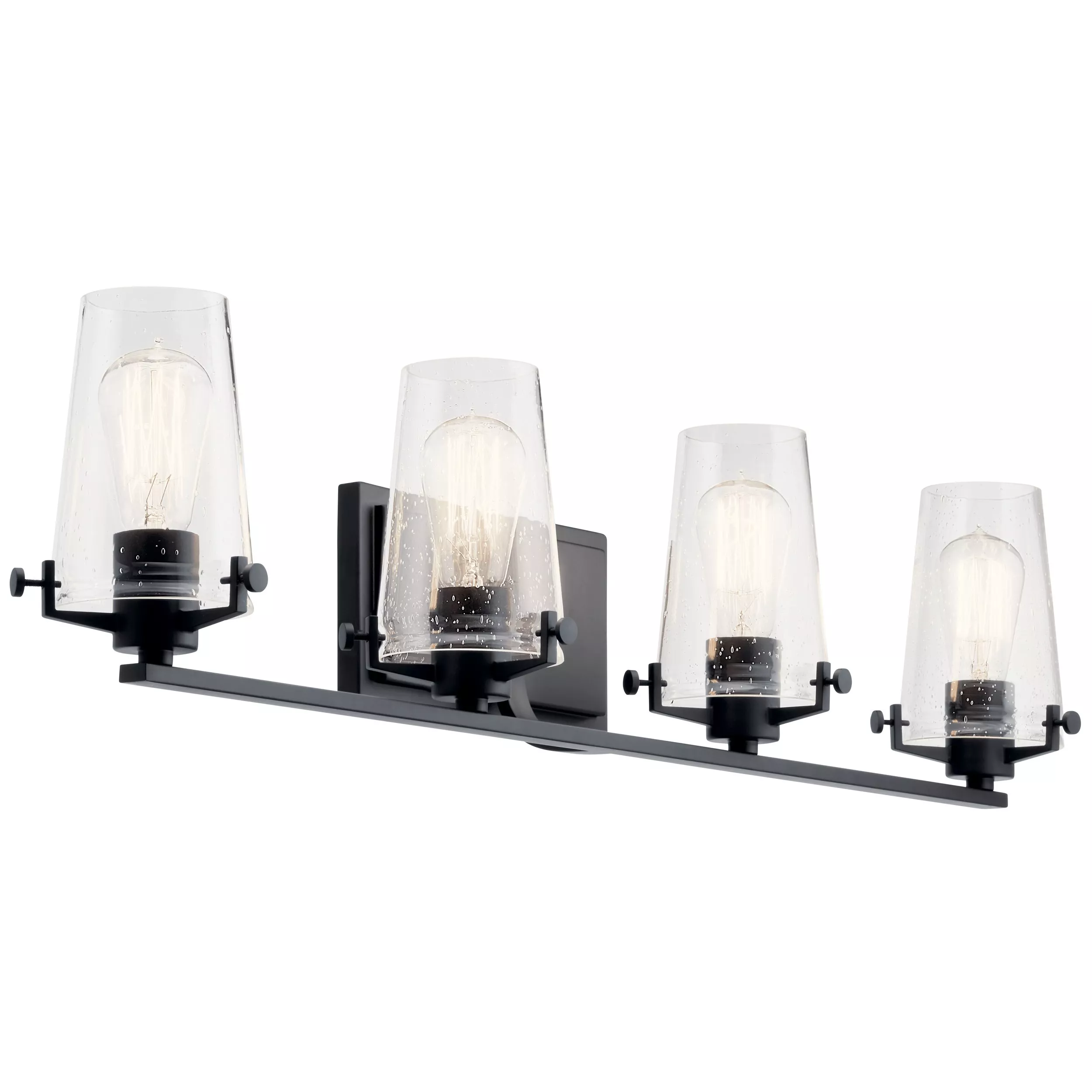 Alton Black Quad Sconce | Floor and Decor