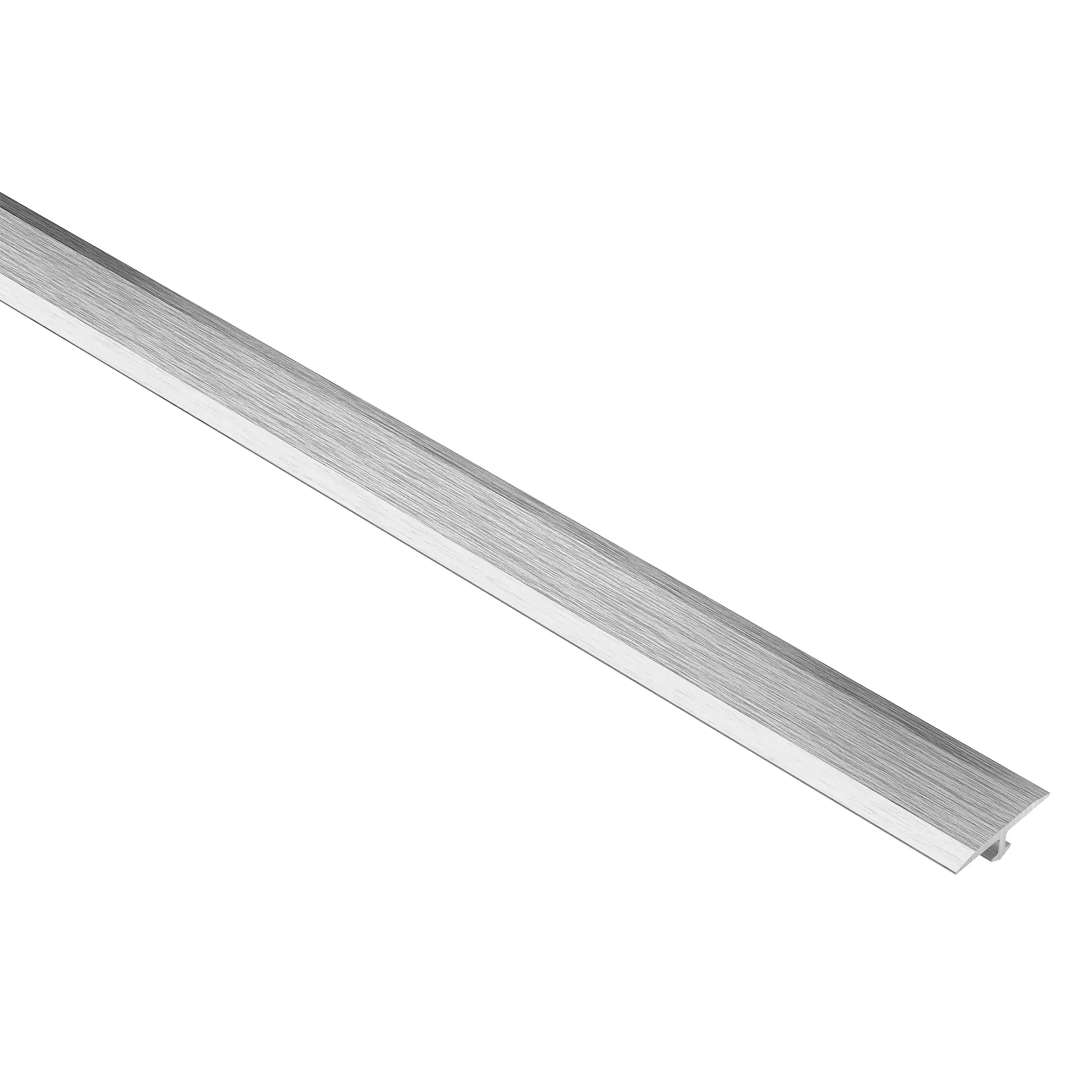 Schluter Vinpro-T 1Wide T Aluminum Brushed Chrome | Floor and Decor