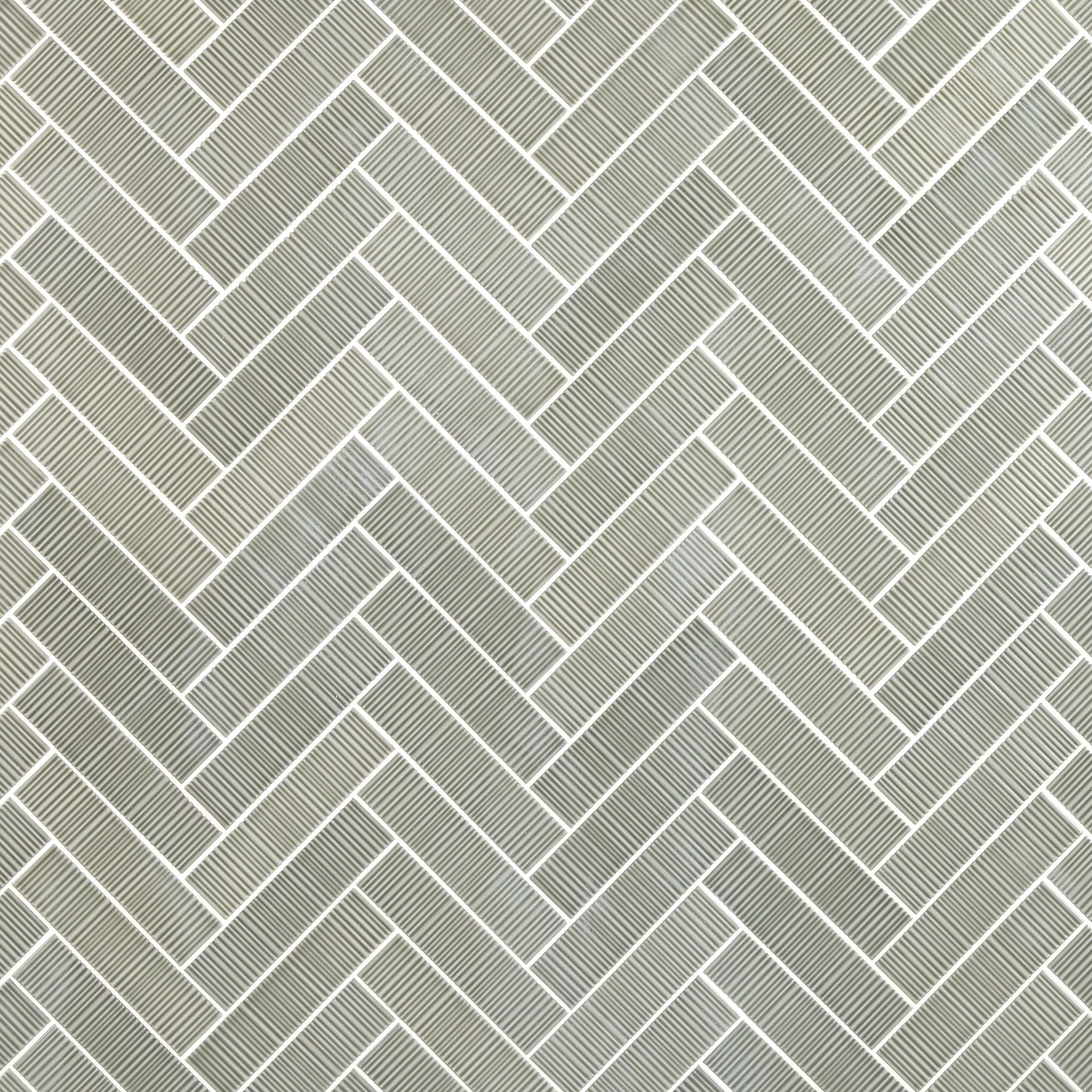 Ribbed Thyme Glossy Ceramic Tile | Floor and Decor