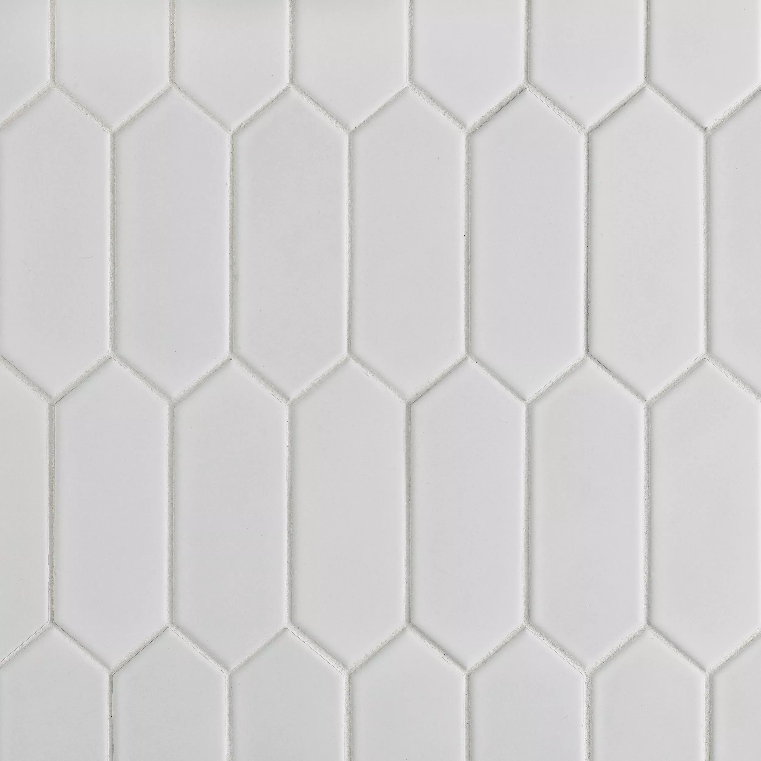 White Picket Matte Square Porcelain Mosaic | Floor and Decor