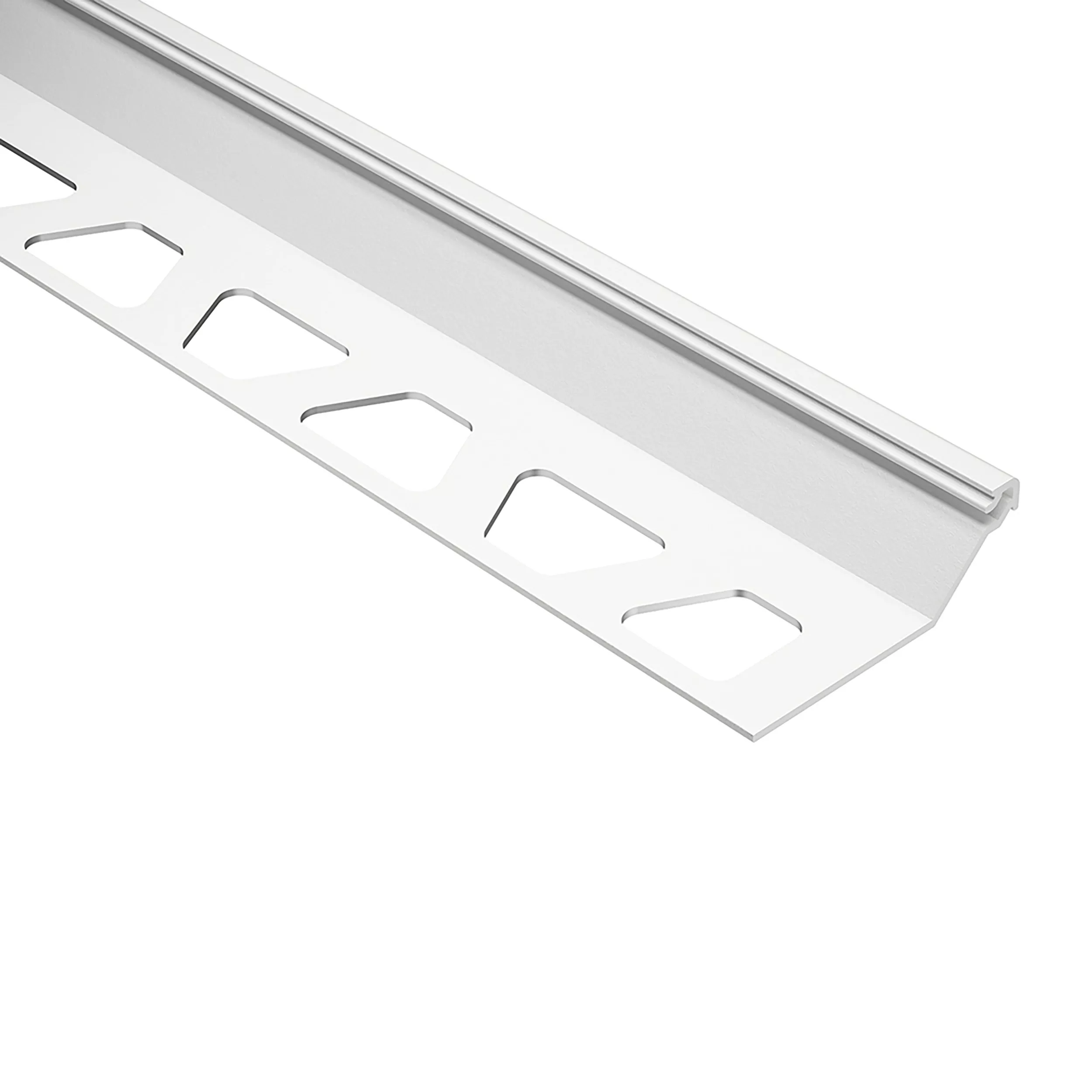 Schluter Finec-SQ Trim 1/2in. Aluminum White | Floor and Decor