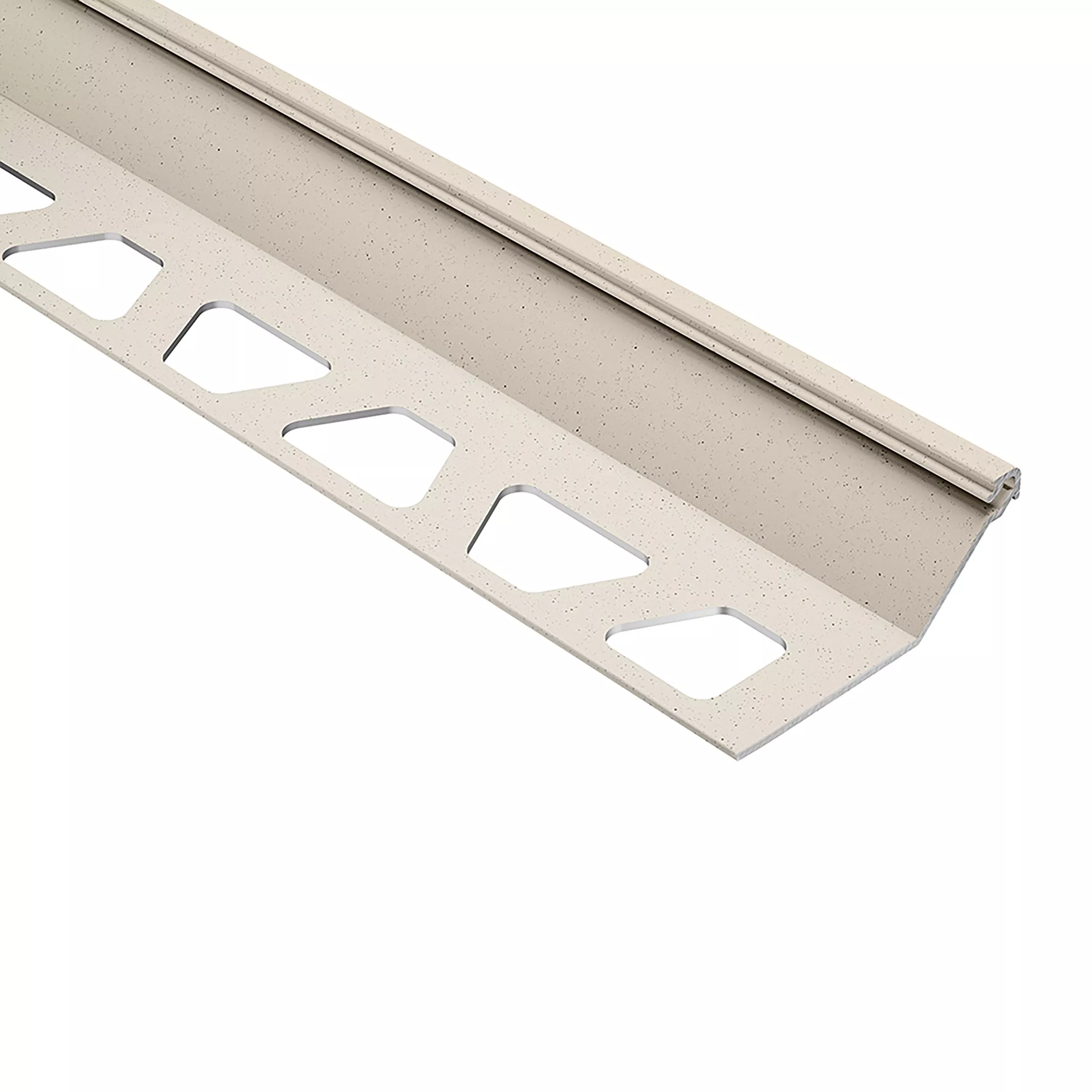 Schluter Finec-SQ Trim 9/16in. Aluminum Ivory | Floor and Decor