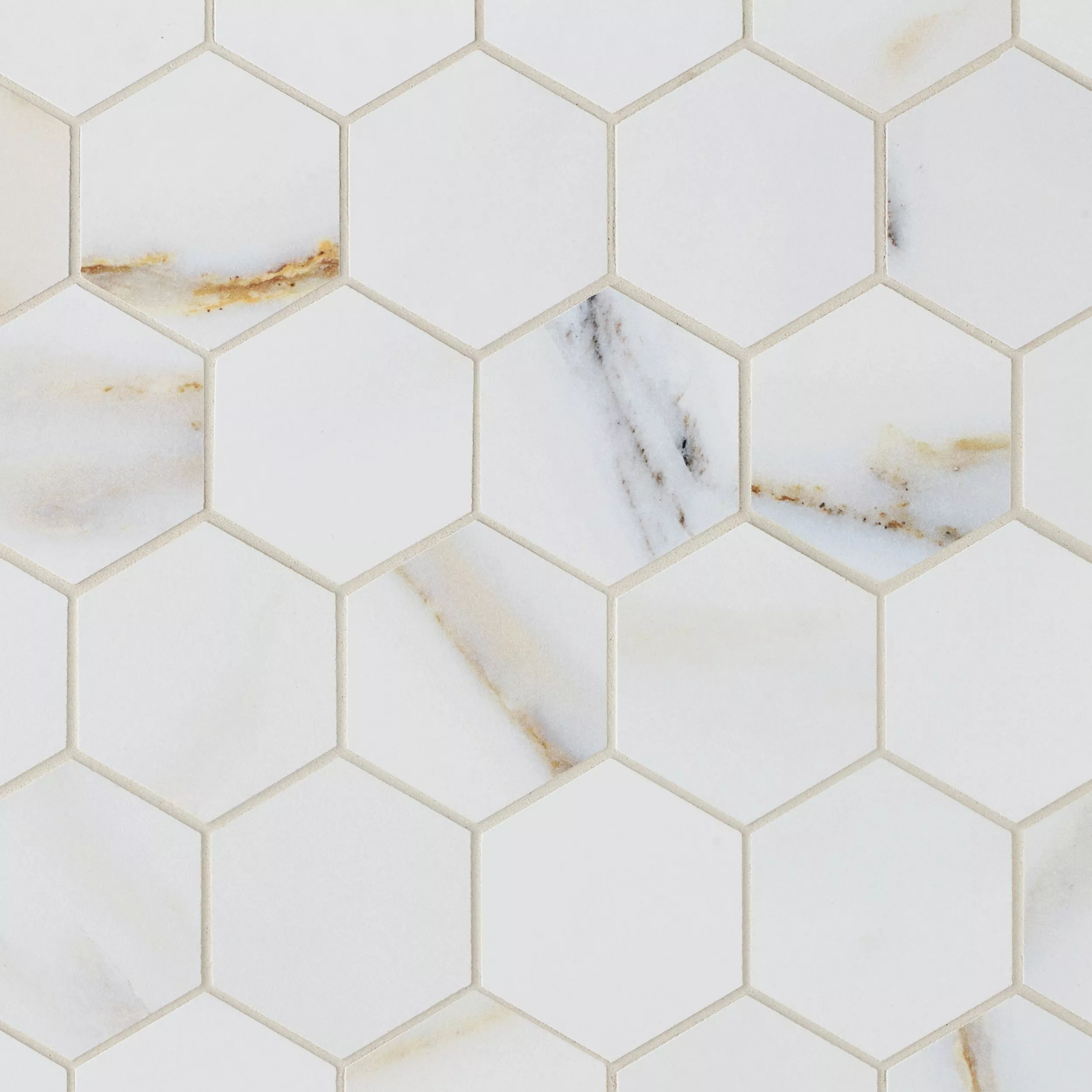 Leida Bianco Matte Porcelain Hexagon Tile | Floor and Decor