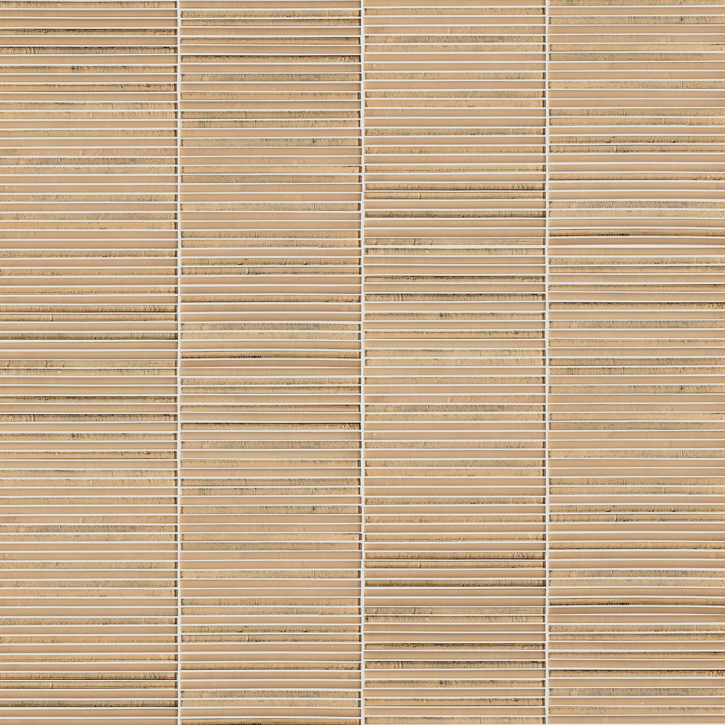 Monarch Gold Stack Glass Mosaic | Floor and Decor