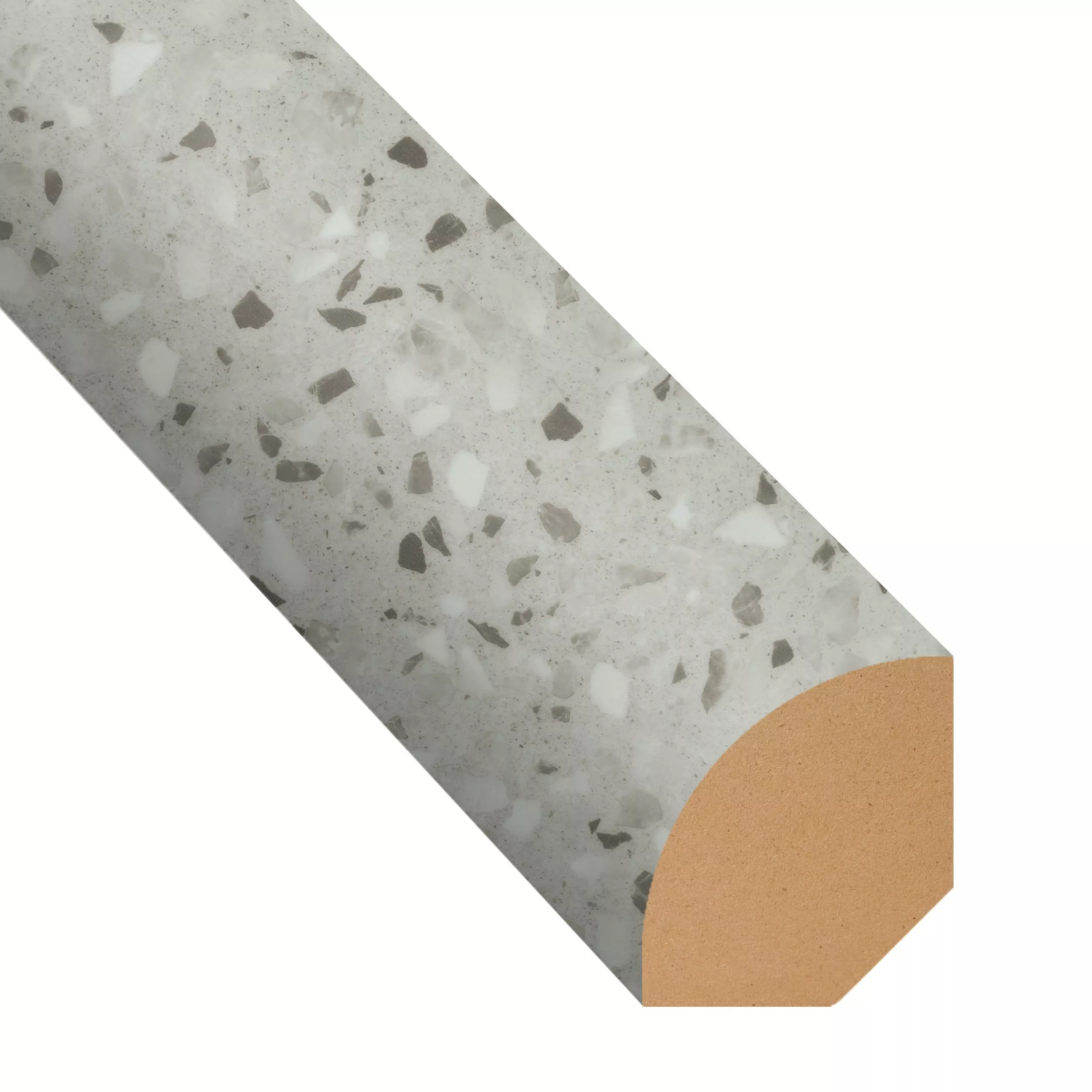 Terrazzo Neutrale 94in. Vinyl Quarter Round | Floor and Decor