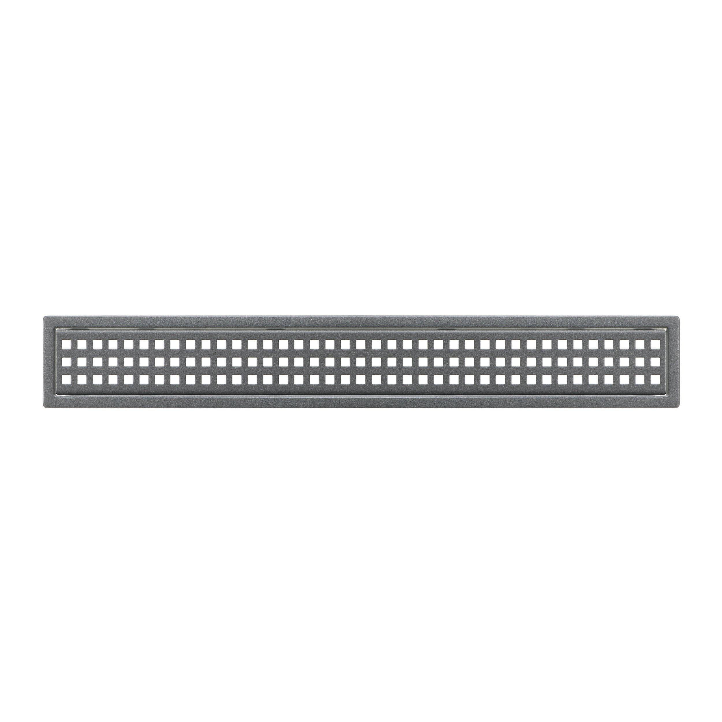 Schluter Kerdi-Line 3/4in. Frame 68in. Square Grate Pewter | Floor and ...