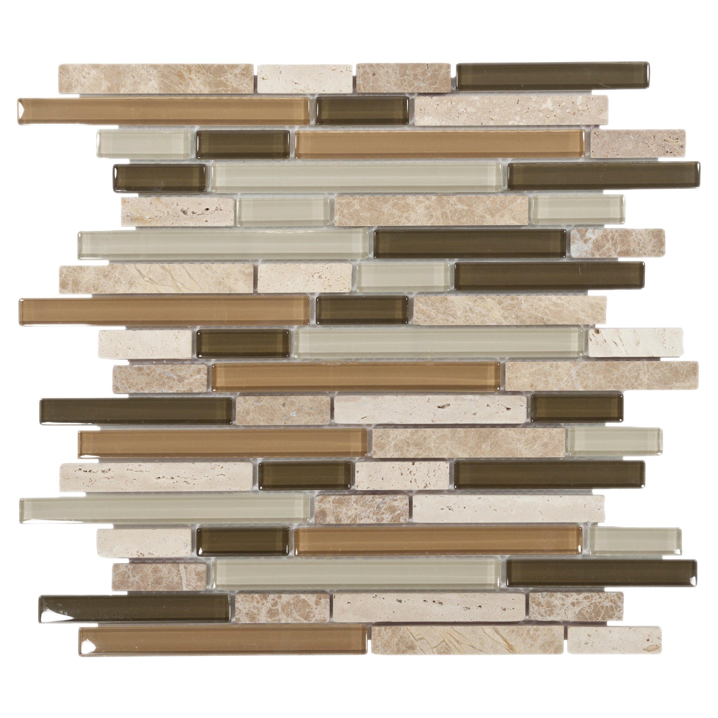 Ibiza Linear Glass Mosaic - 11 x 12 - 100811736 | Floor and Decor