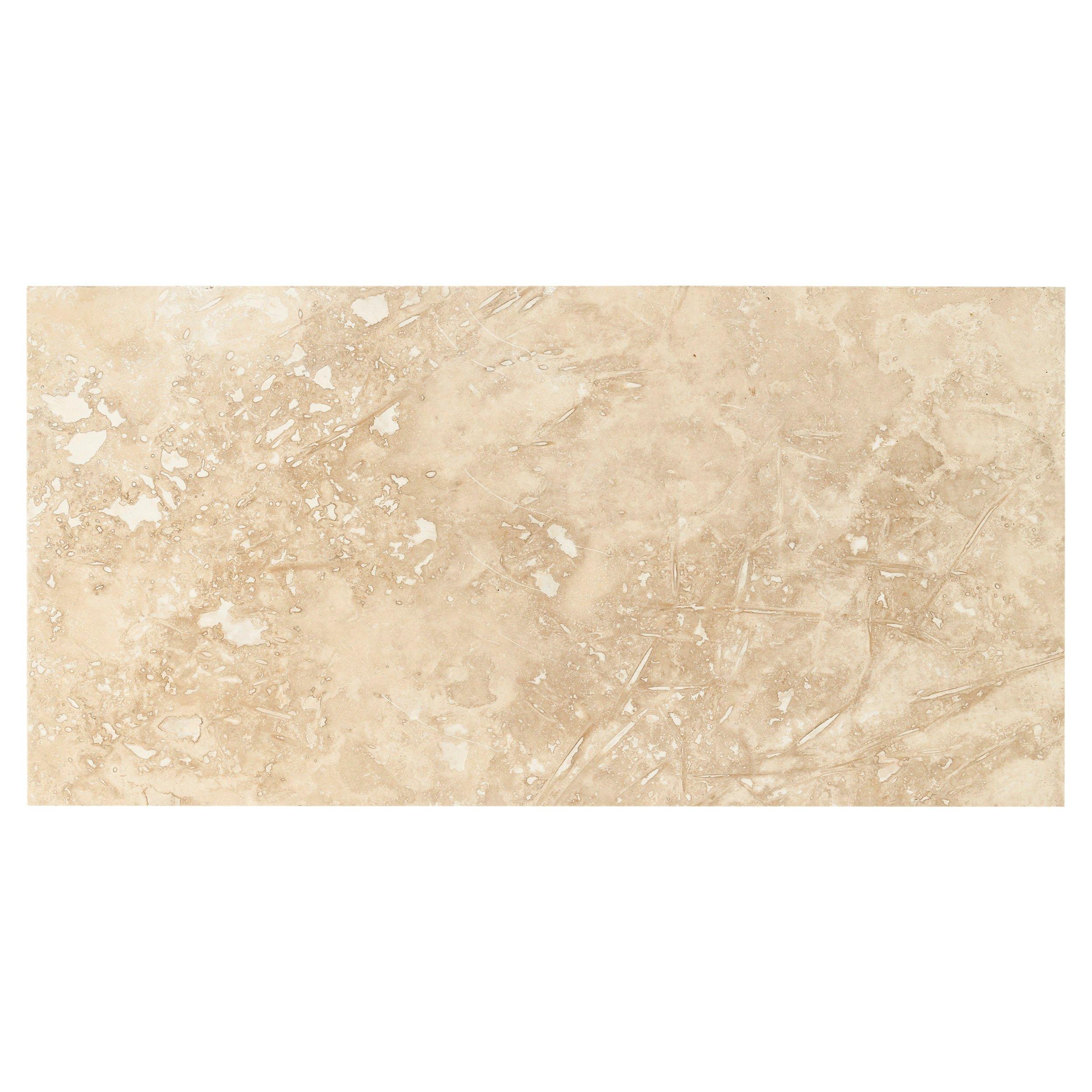 Caria Light Honed Travertine Tile | Floor and Decor