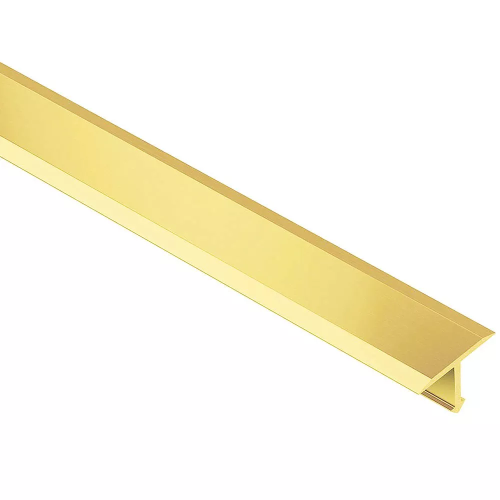 Schluter Reno-T 17/32in.-Wide Transition Brass | Floor and Decor