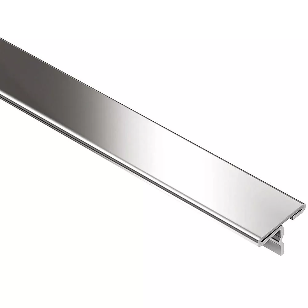 Schluter Reno-T 1in.-Wide Transition Stainless Steel | Floor and Decor