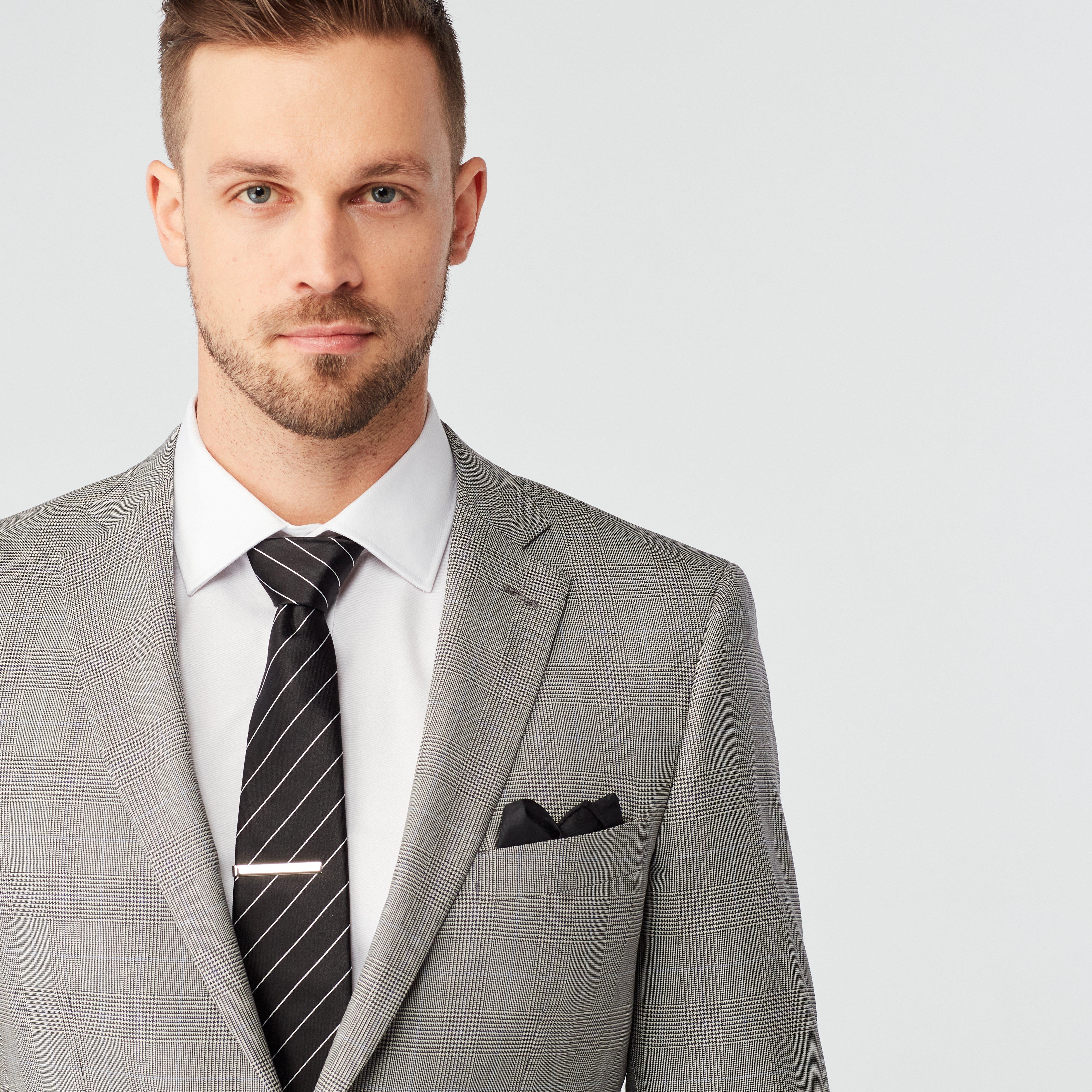 Custom Suits Made For You - Harrogate Prince of Wales Ivory and Black ...