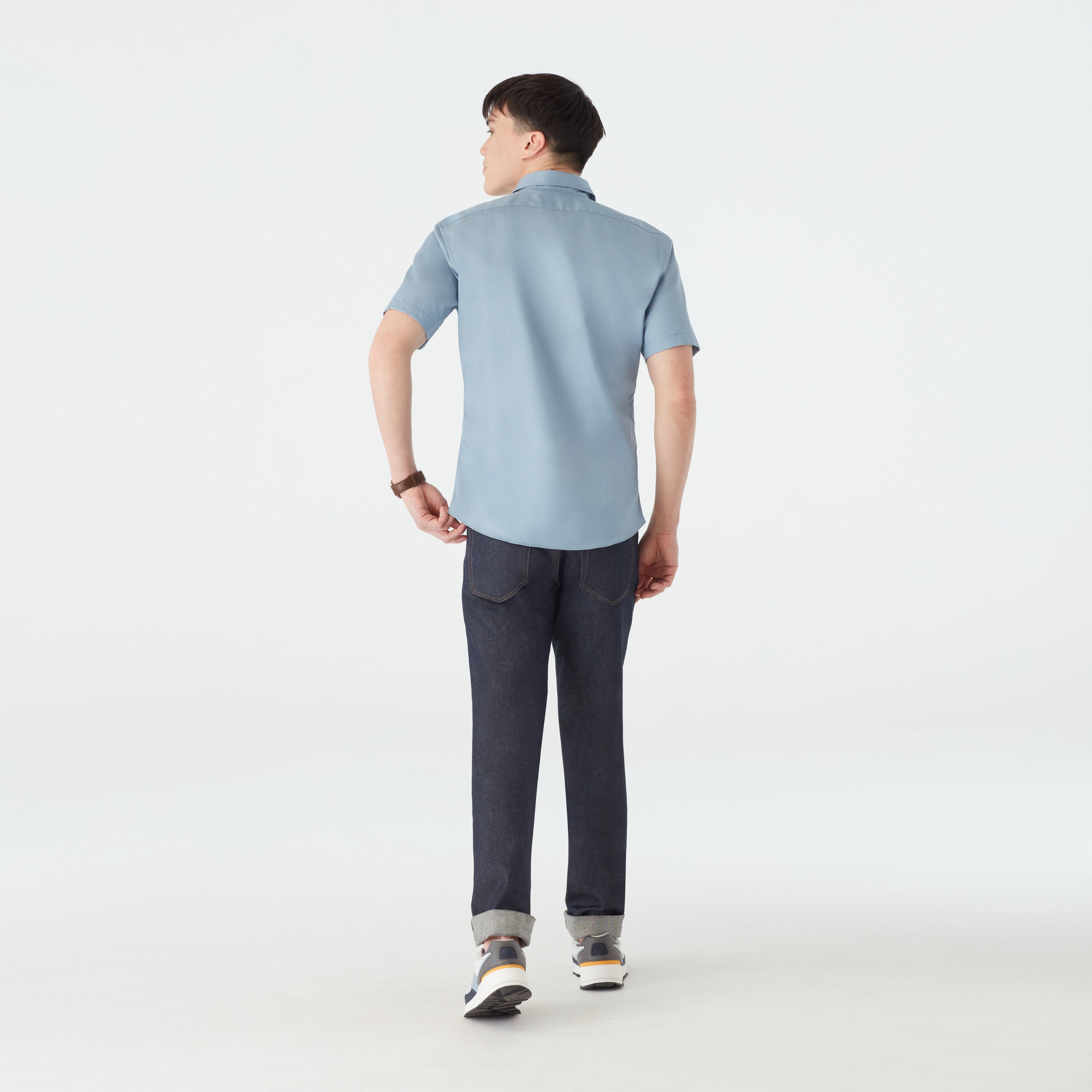 Hyde Stone Blue Casual Shirt