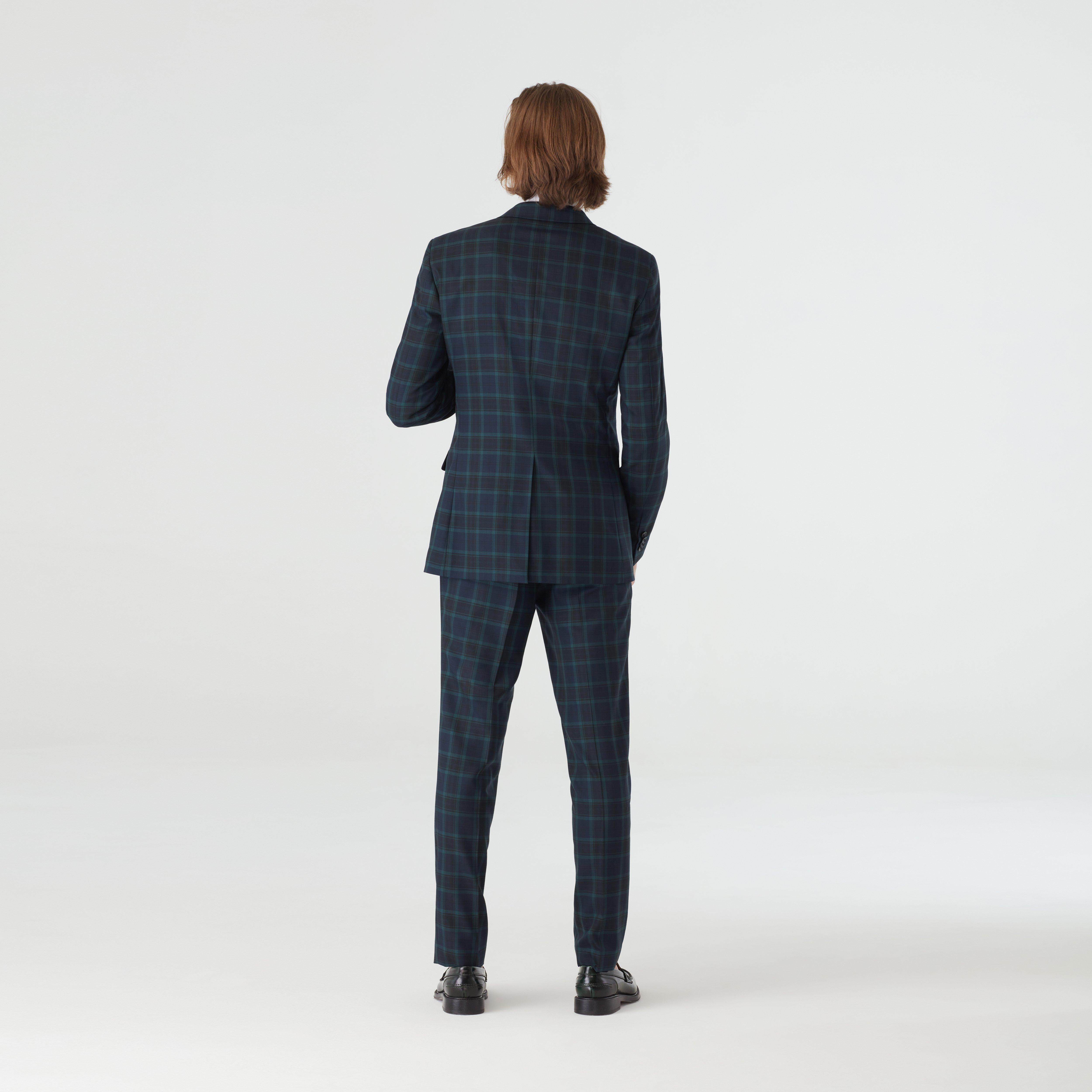Hampton Tartan Navy Suit
