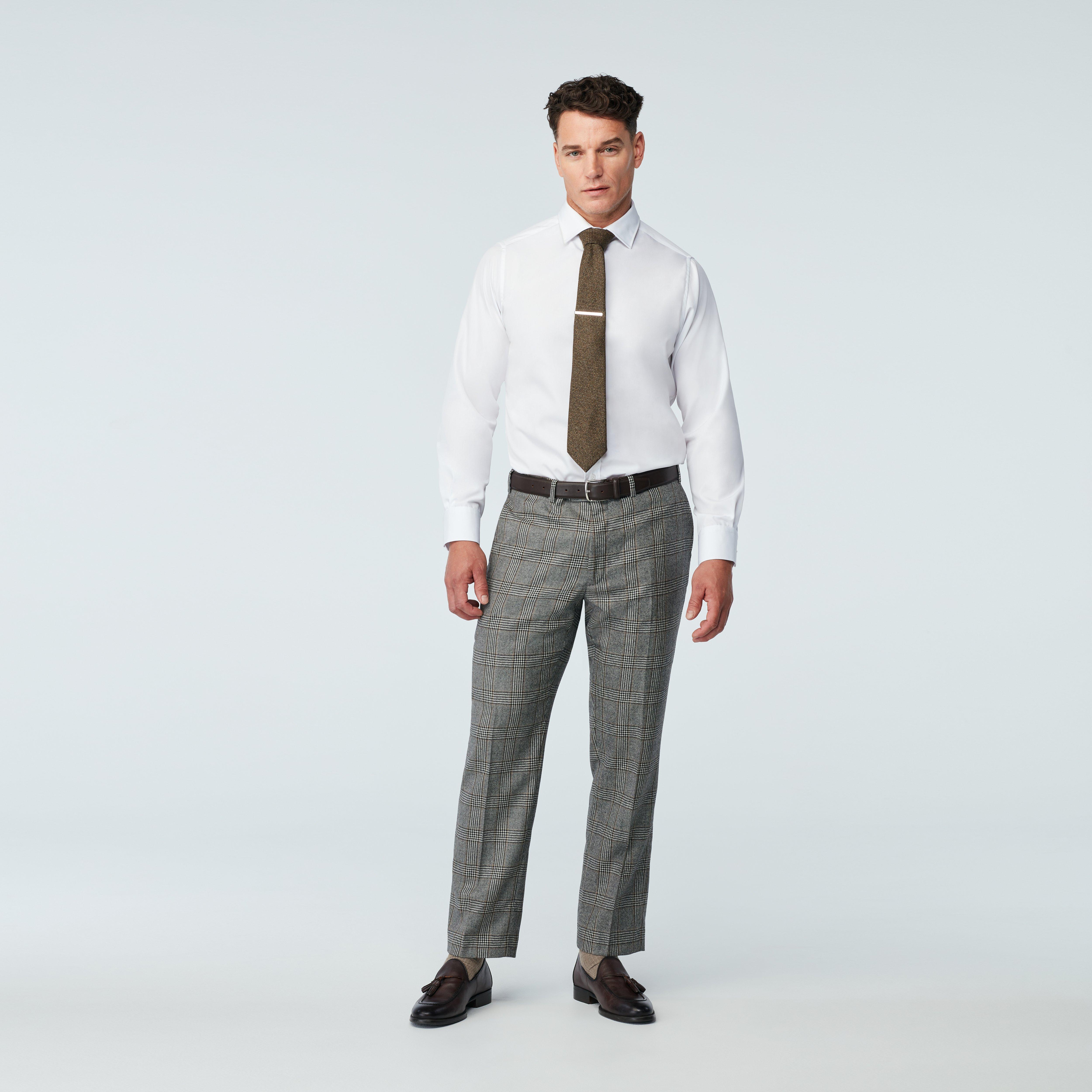 Custom Pants Made For You - Deerhurst Glen Check Gray Pants | INDOCHINO