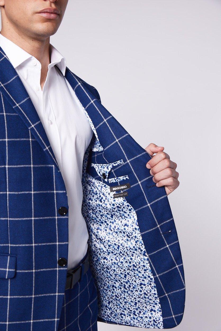 Durham Windowpane Navy Suit