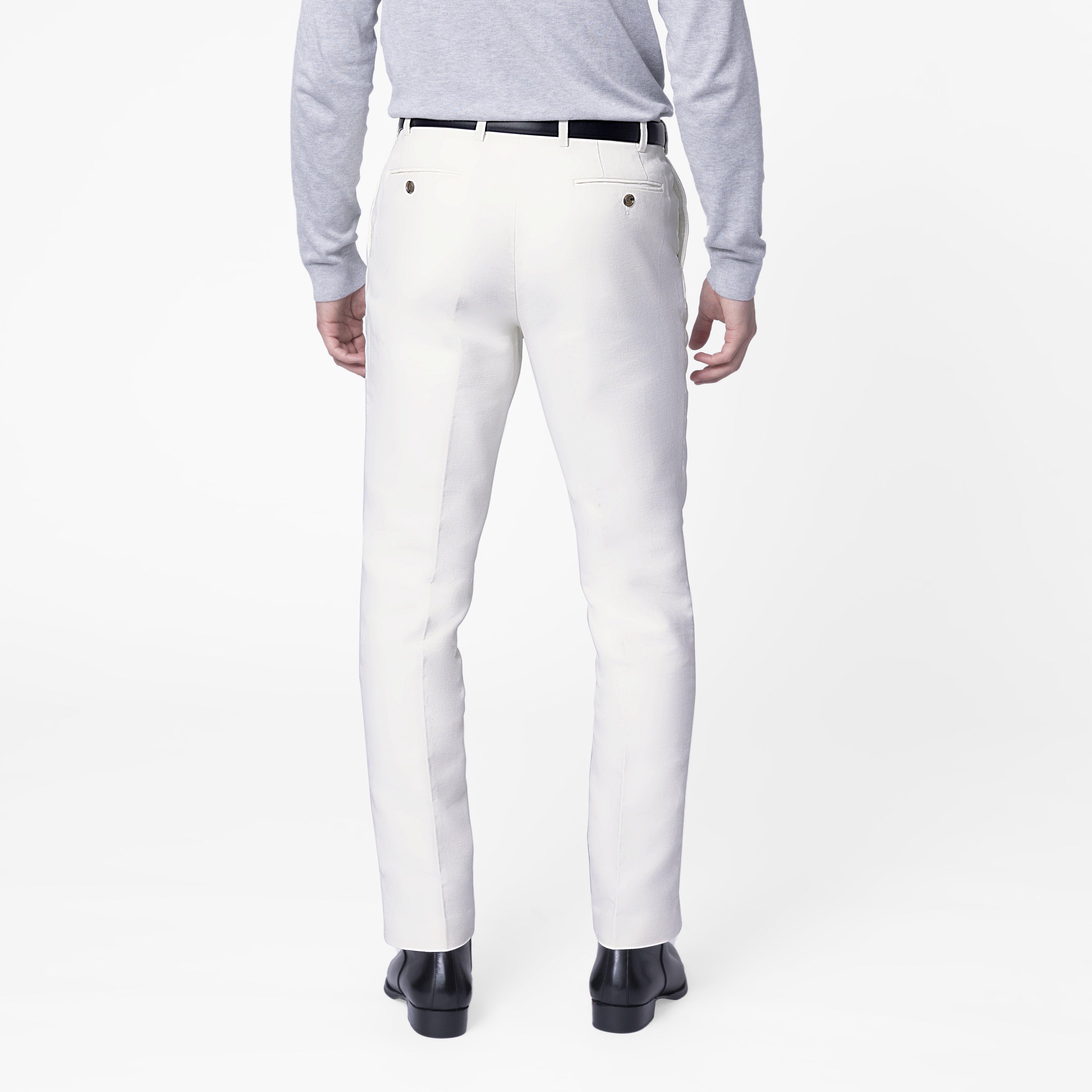 Custom Pants Made For You - Fleetwood Moleskin Cream Pants | INDOCHINO