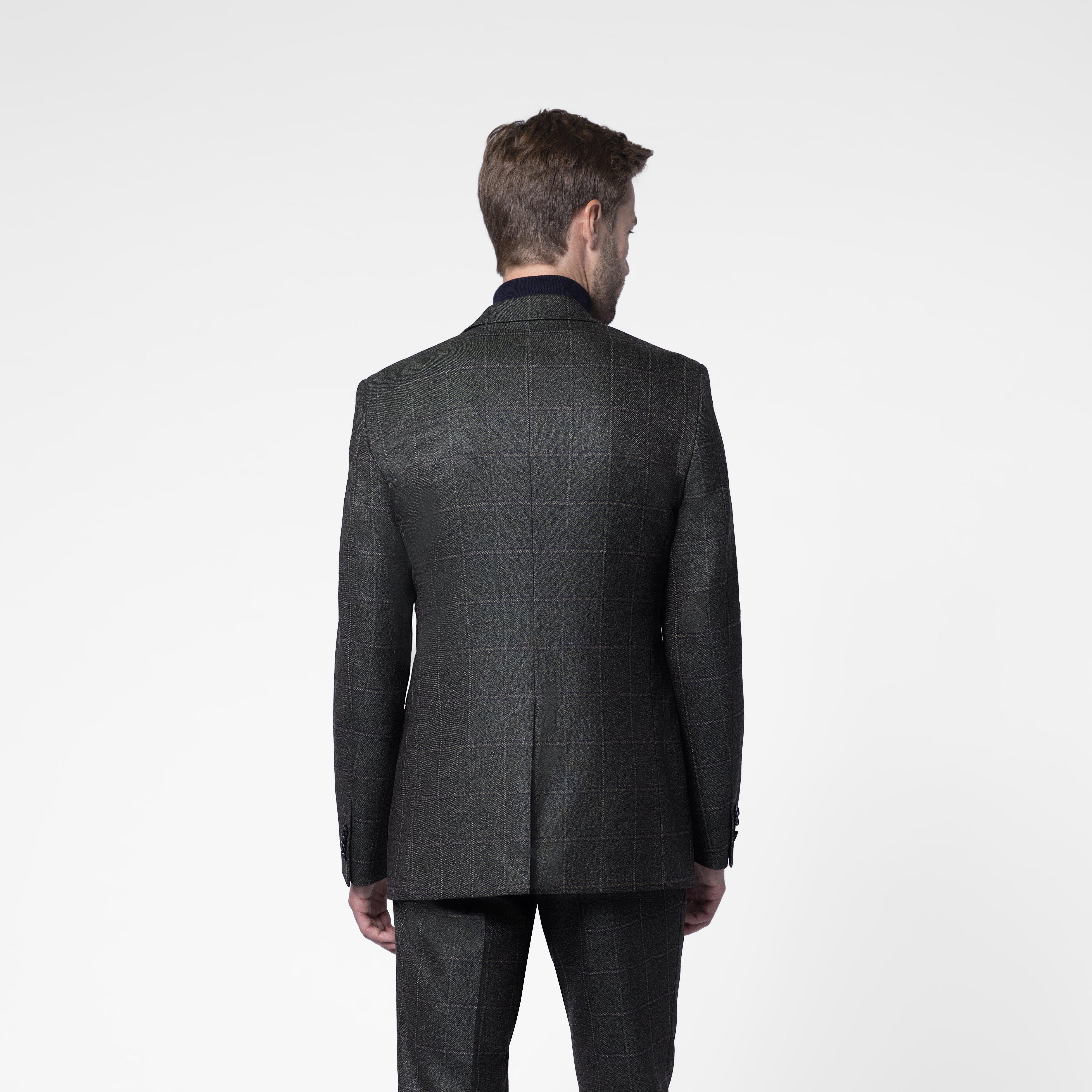 Magliano Check Hunter Green Blazer