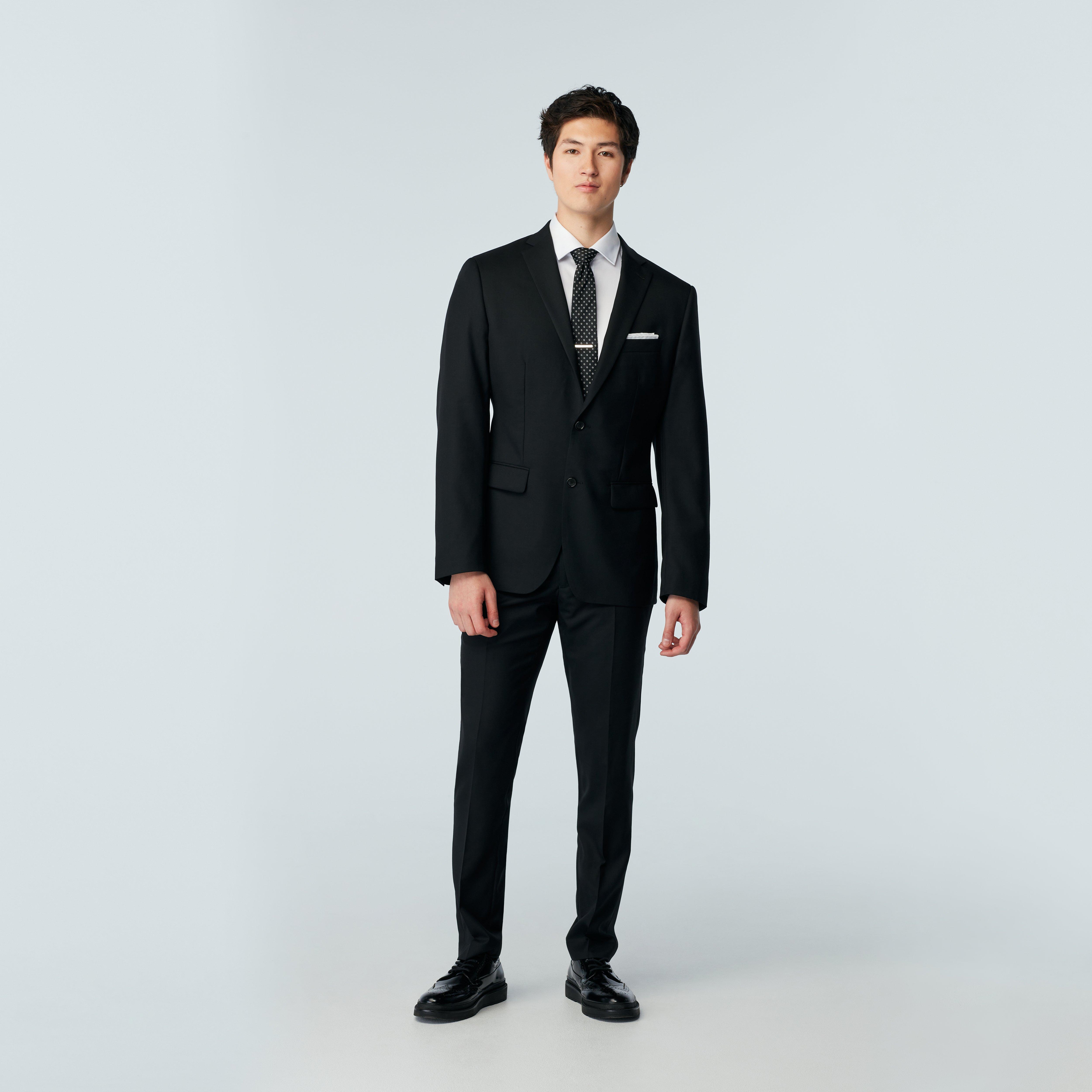 Custom Blazers Made For You - Harrogate Coal Black Blazer | INDOCHINO
