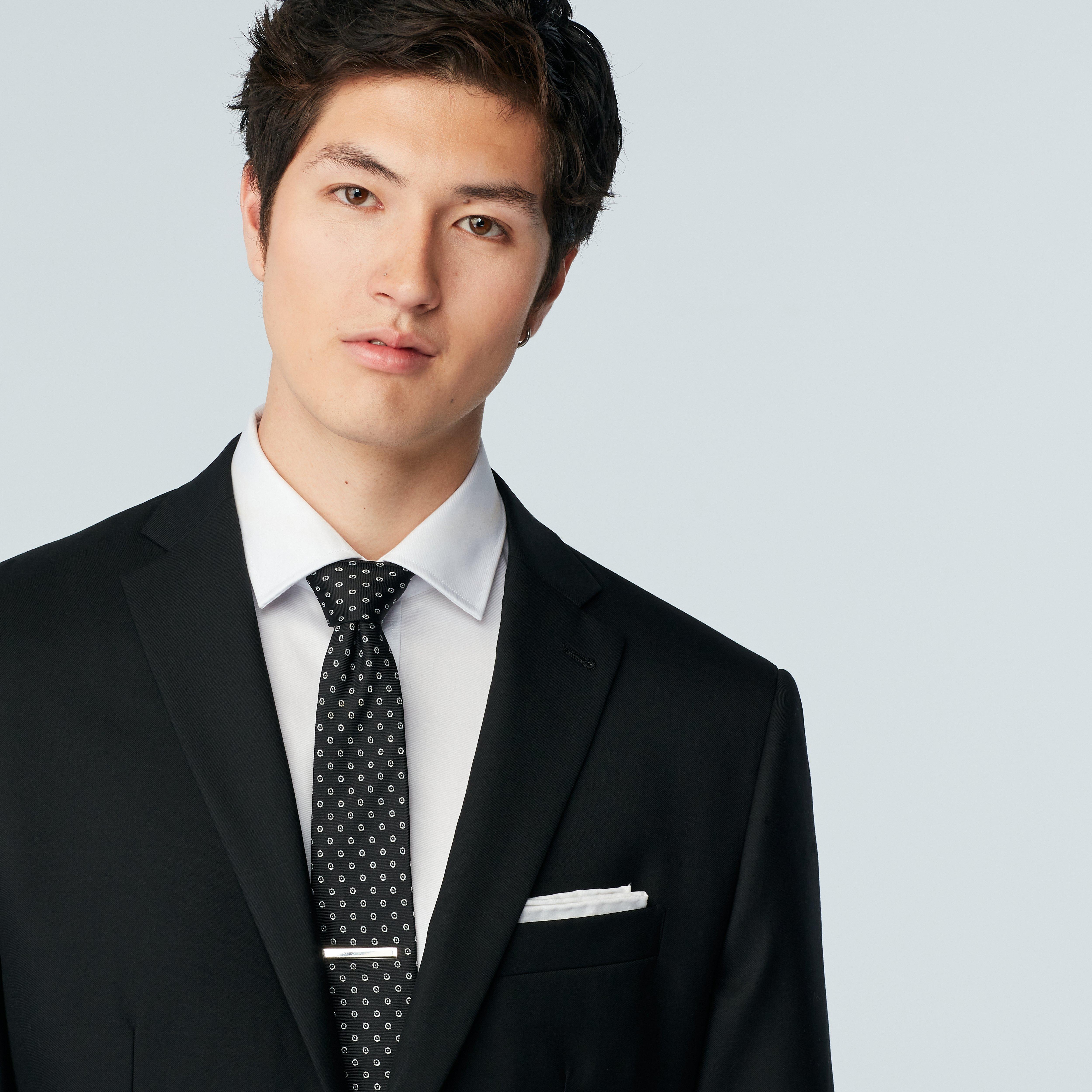 Custom Blazers Made For You - Harrogate Coal Black Blazer | INDOCHINO
