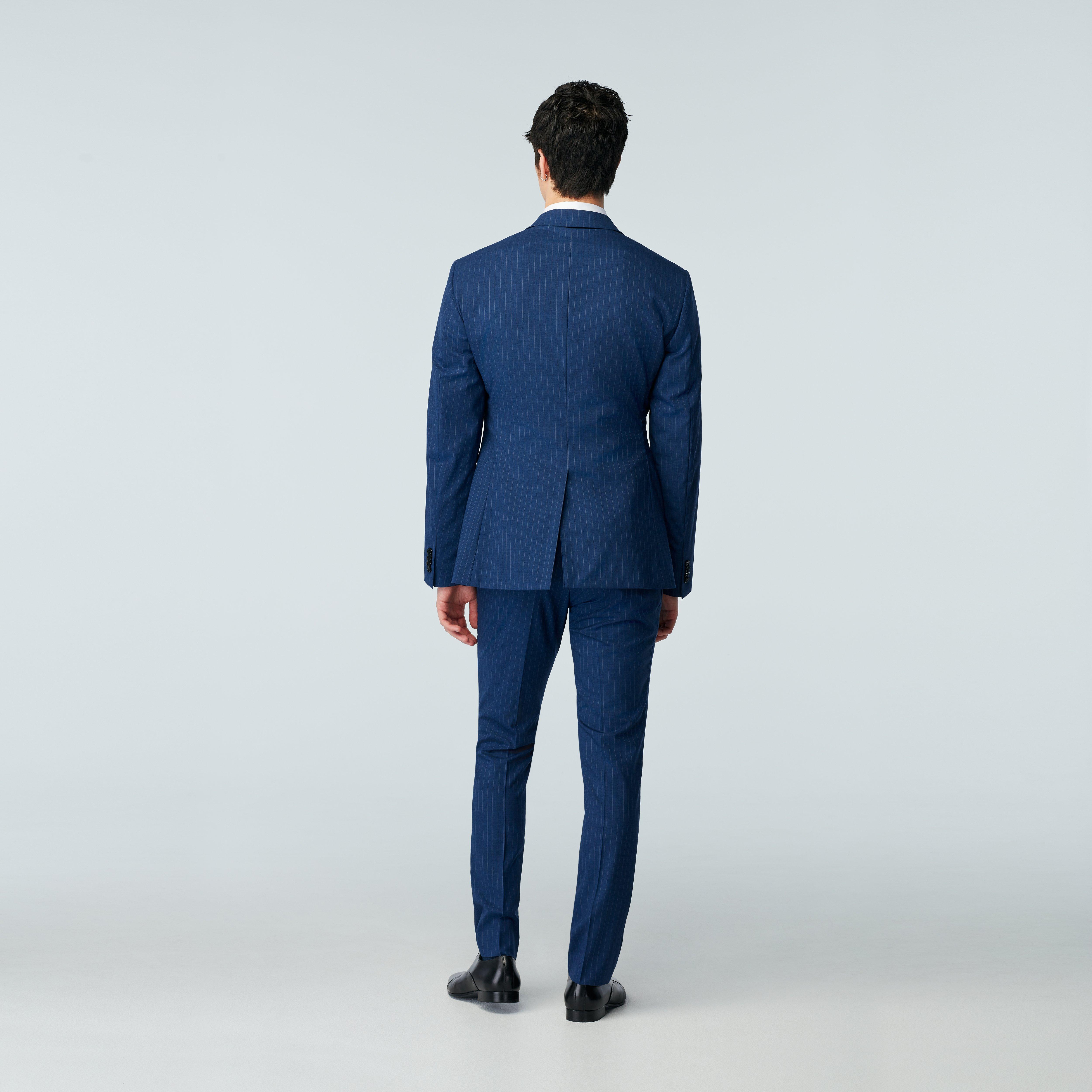 Howell Wool Stretch Fineline Blue Suit