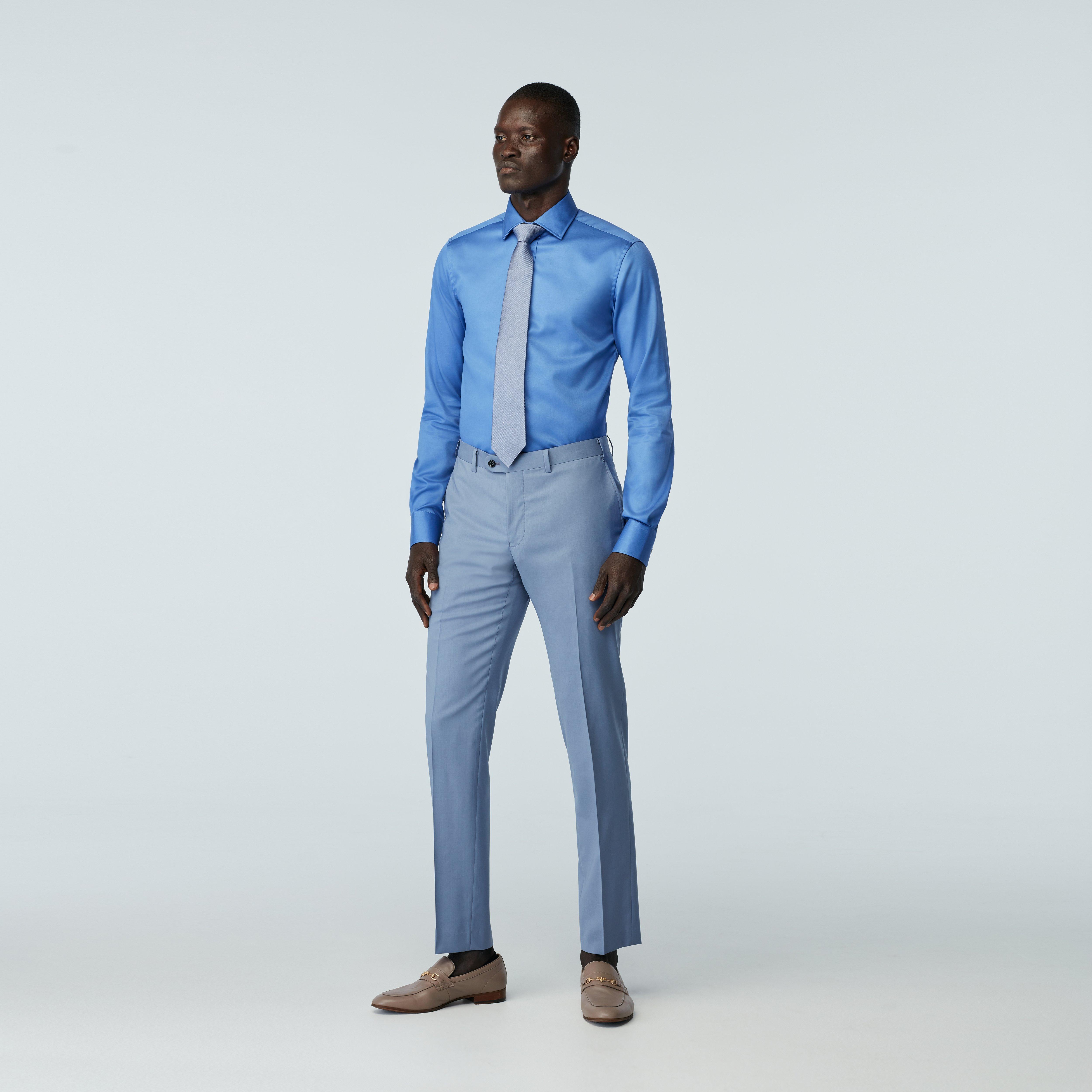Custom Pants Made For You - Milano Deep Lilac Pants | INDOCHINO
