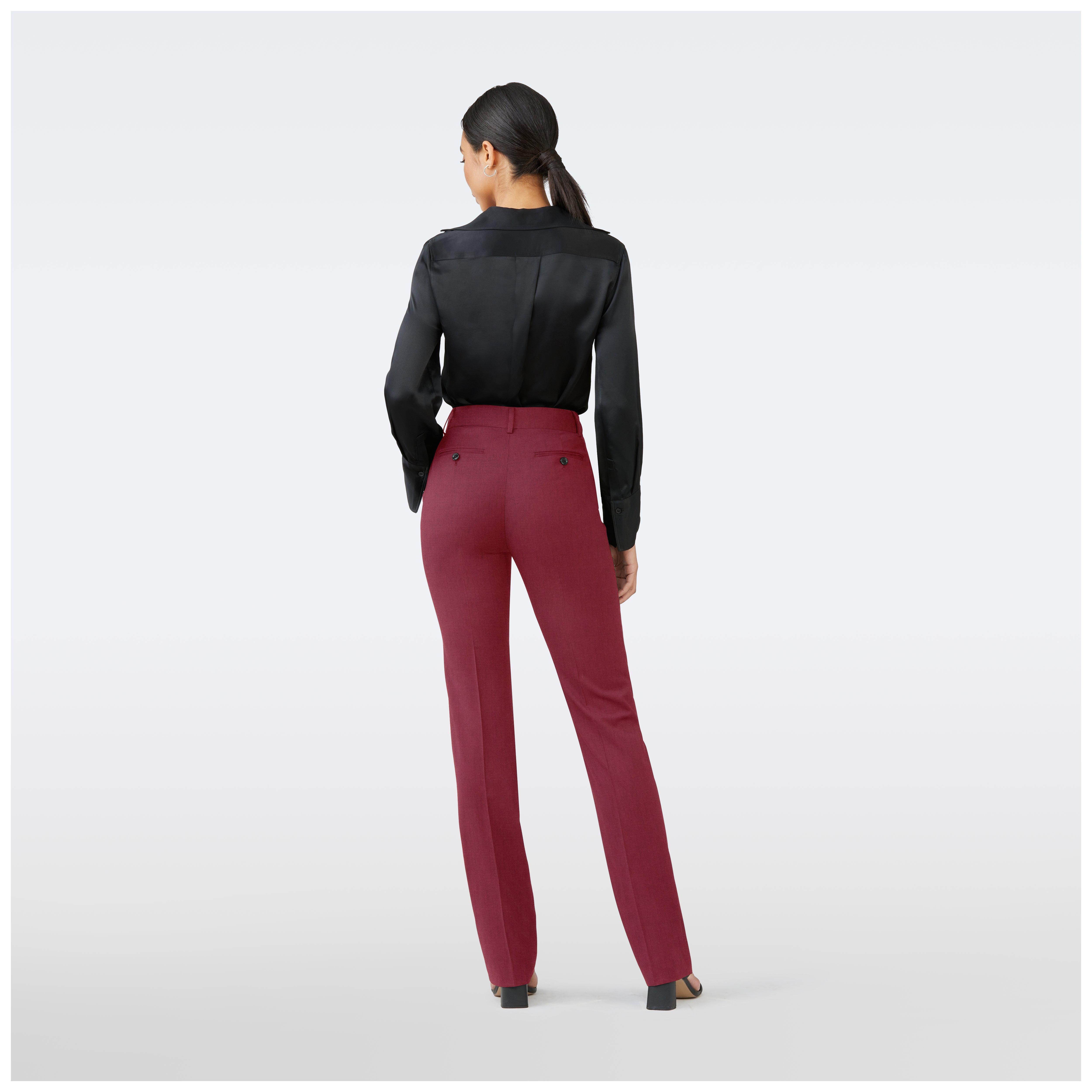 Custom Pants Made For You - Hemsworth Red Pants Women| INDOCHINO